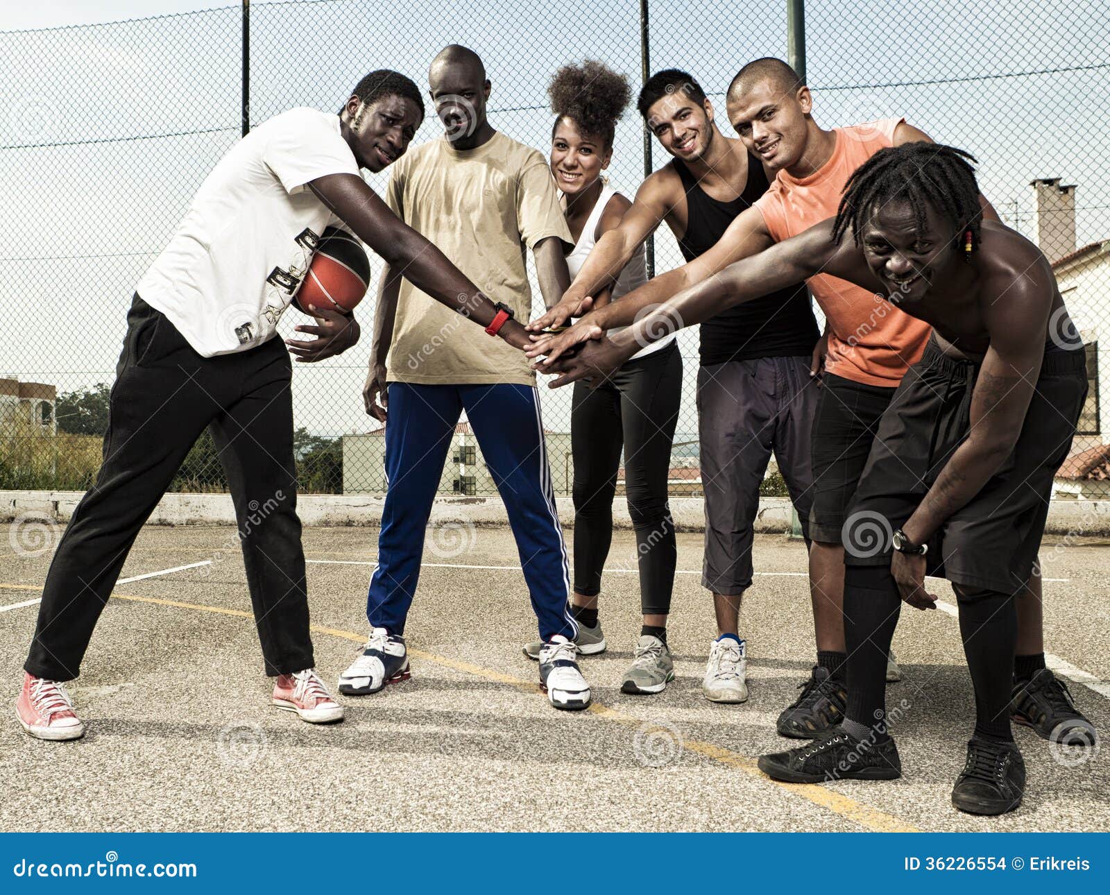 Basketball Team Stock Images - Image: 36226554