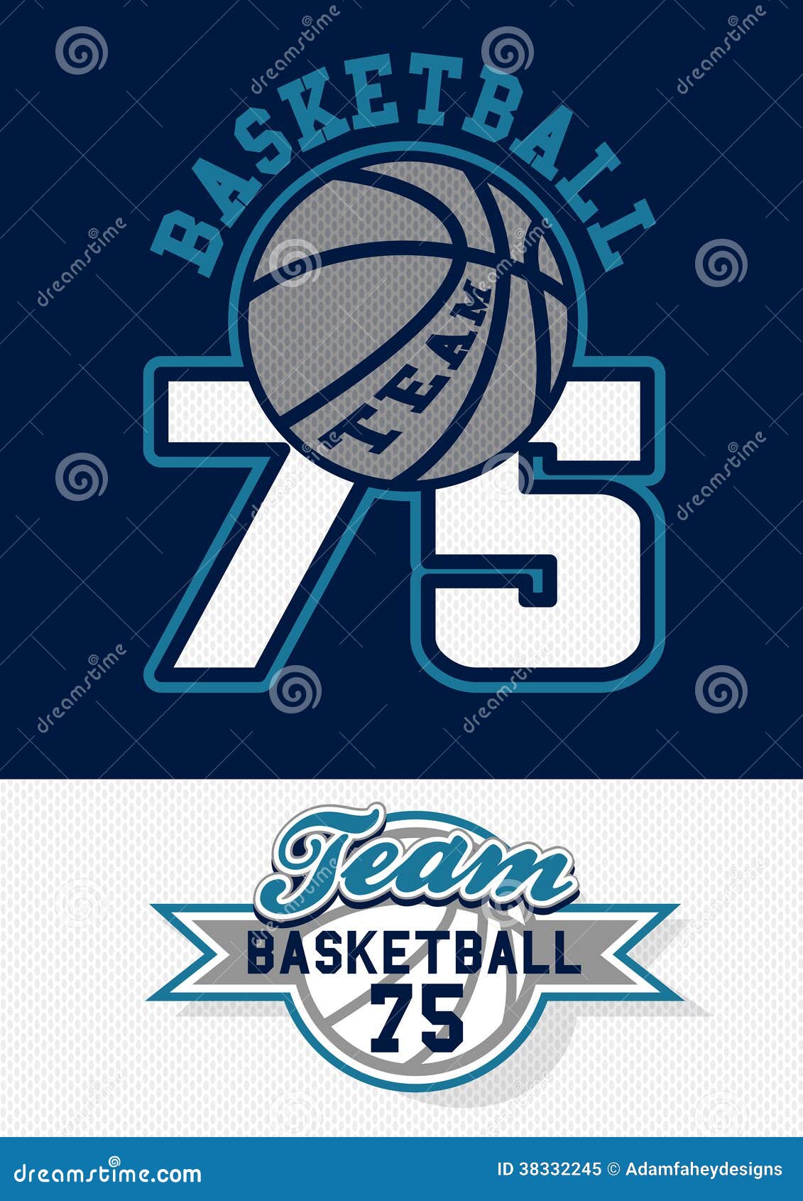 Basketball Team Player Dunking Dripping Ball Action Graphic Vector ...