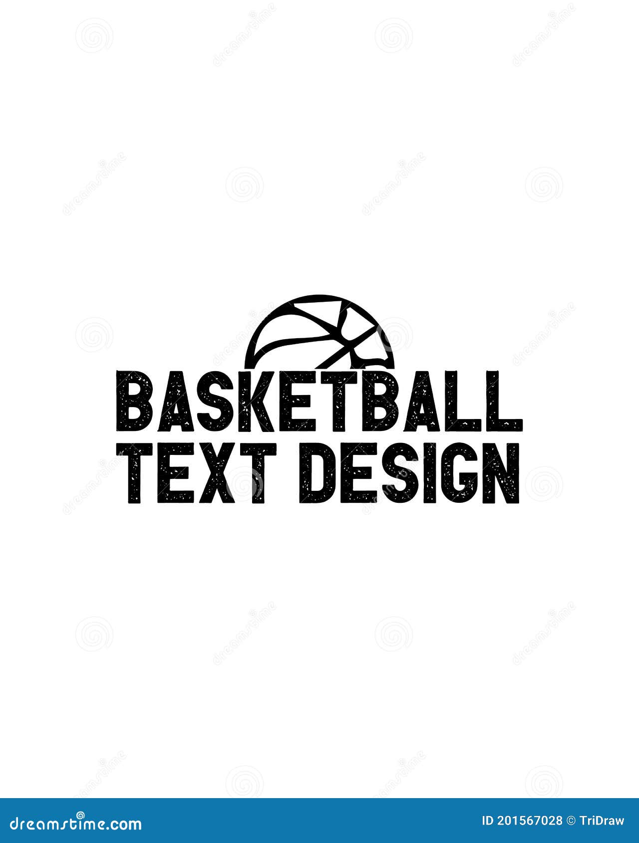 Basketball Text Design.Hand Drawn Typography Poster Design Stock Vector ...
