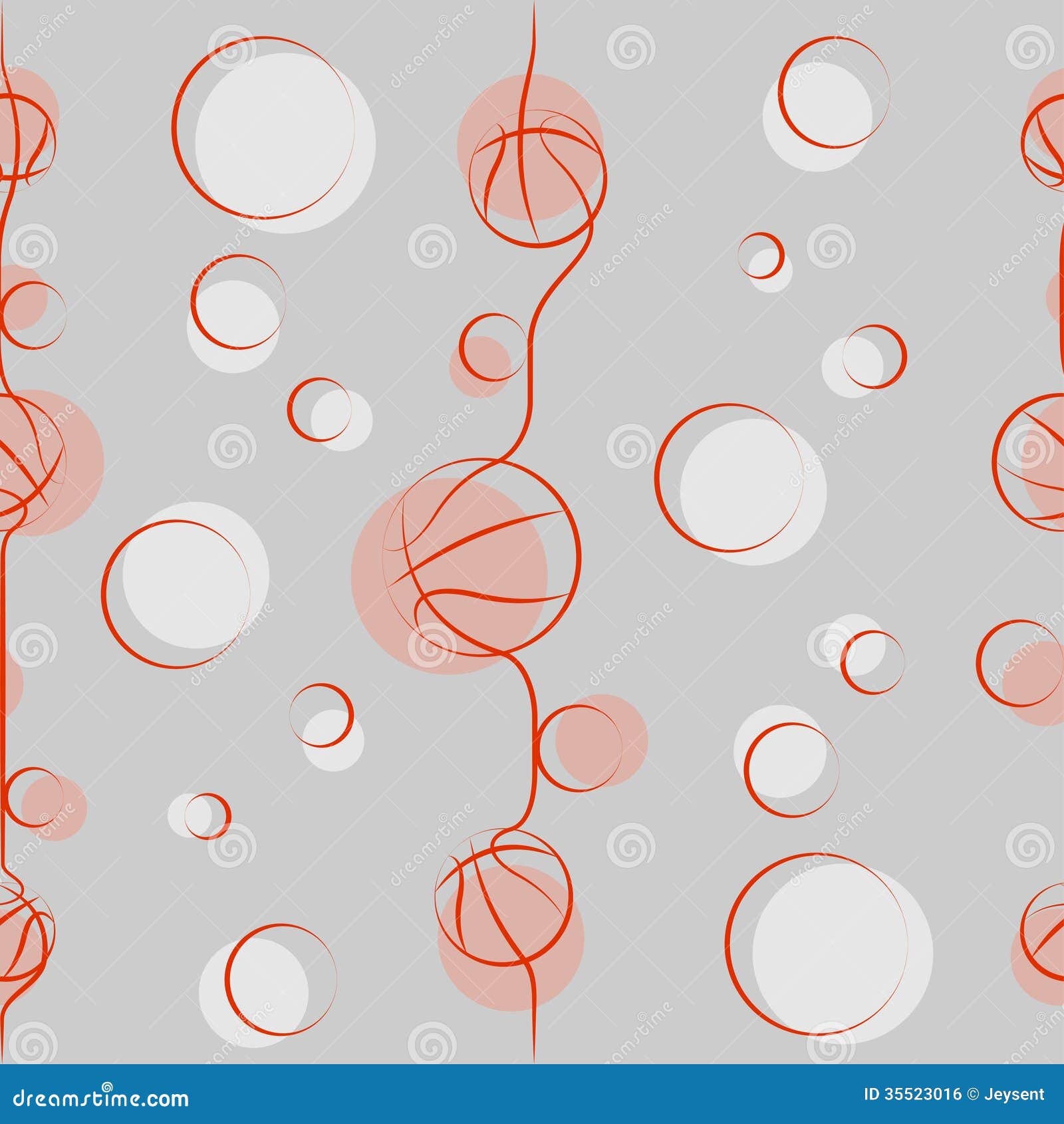 Basketball Thread Bubbles Pattern Stock Vector - Illustration of sports ...