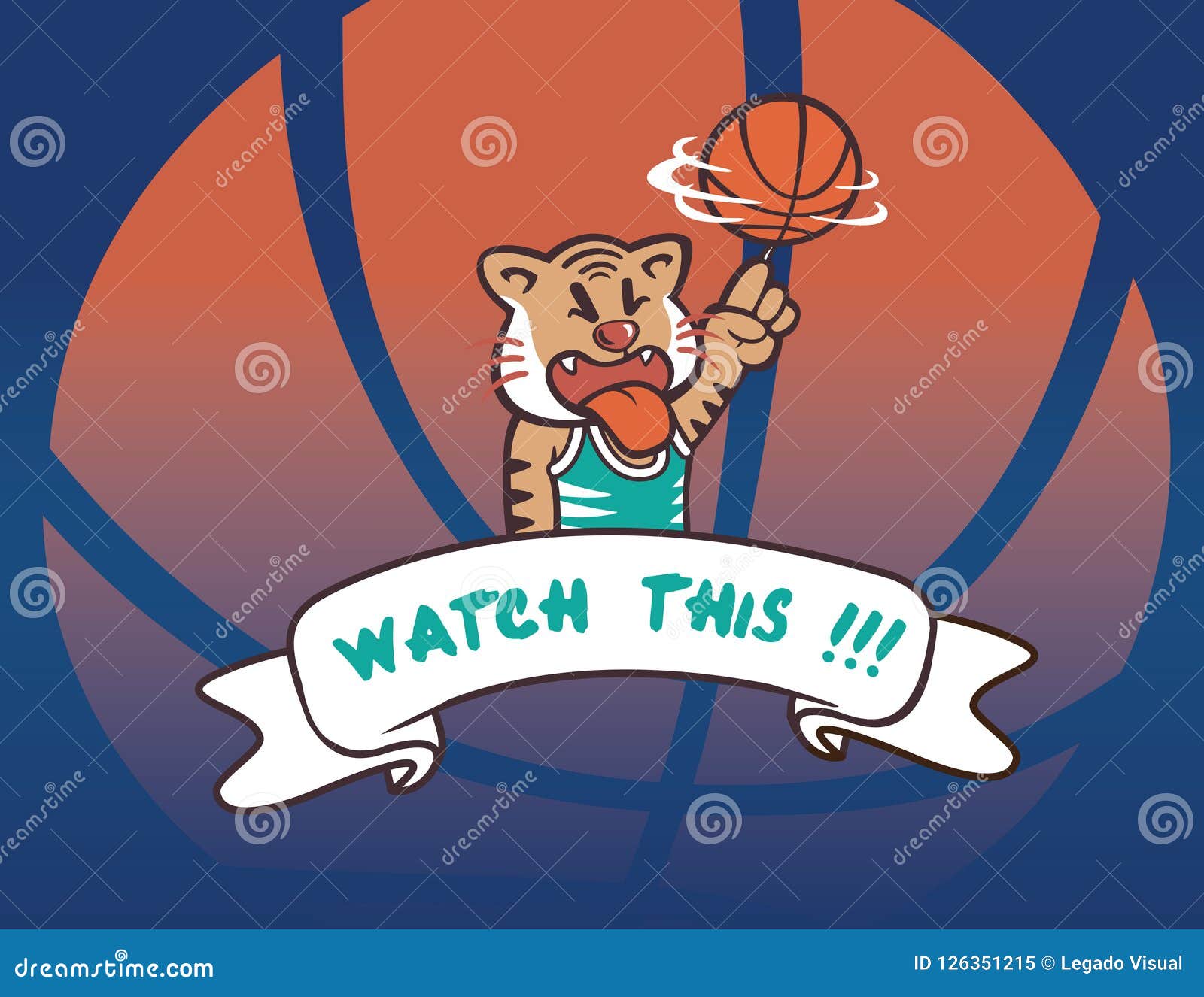 Tiger Dunk Stock Photography | CartoonDealer.com #7880522
