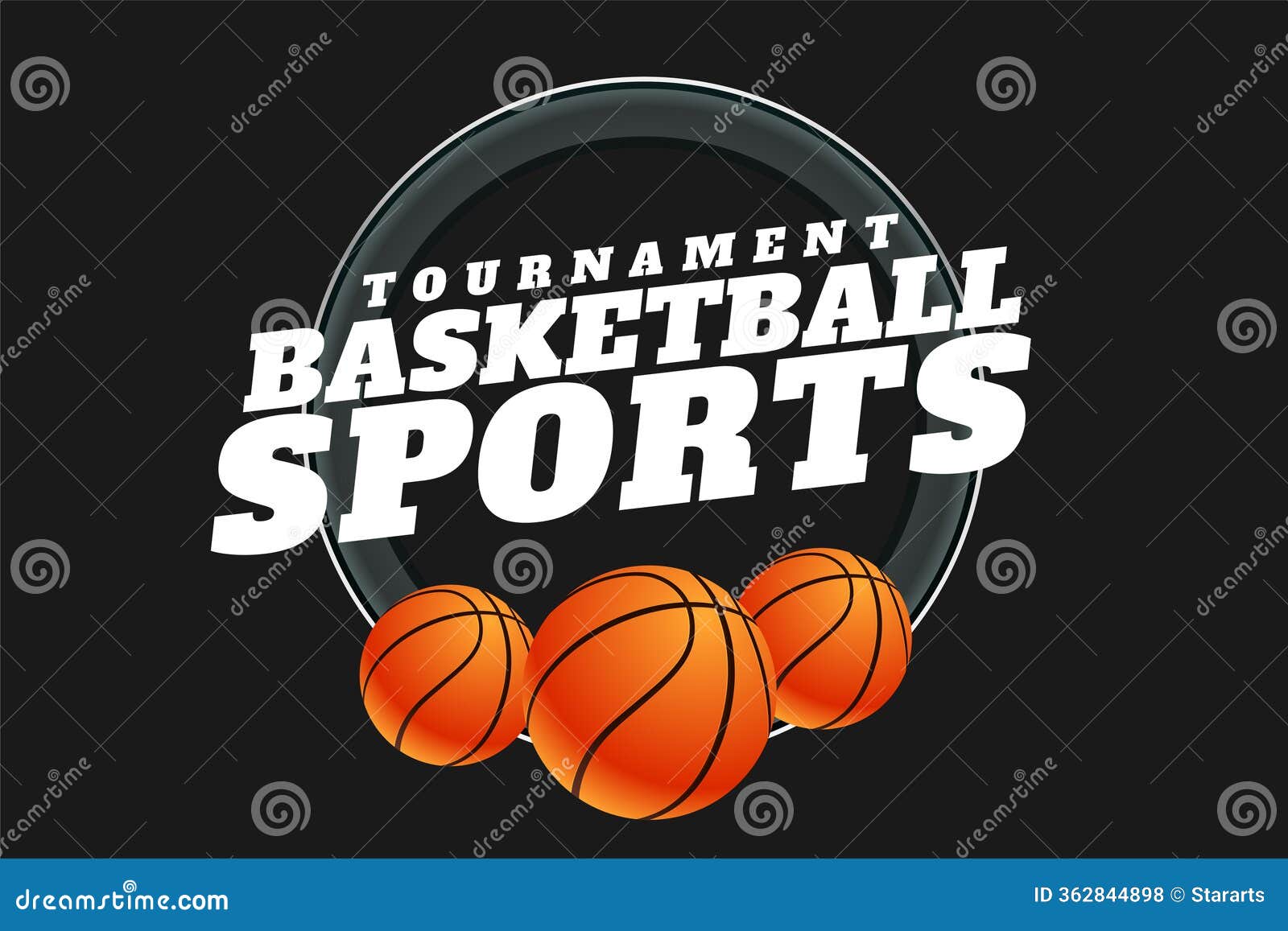 Basketball Tournament Championship Background Play and Win Stock ...