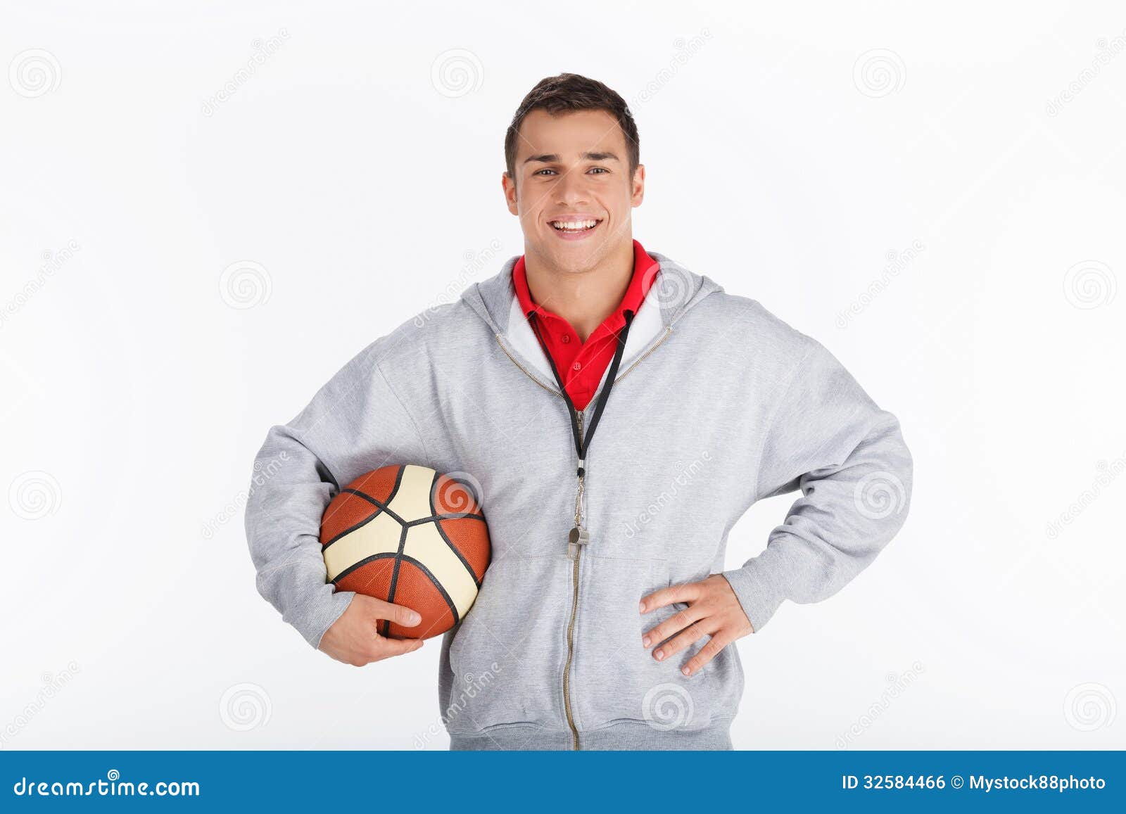 Basketball trainer stock photo. Image of looking, attractive - 32584466