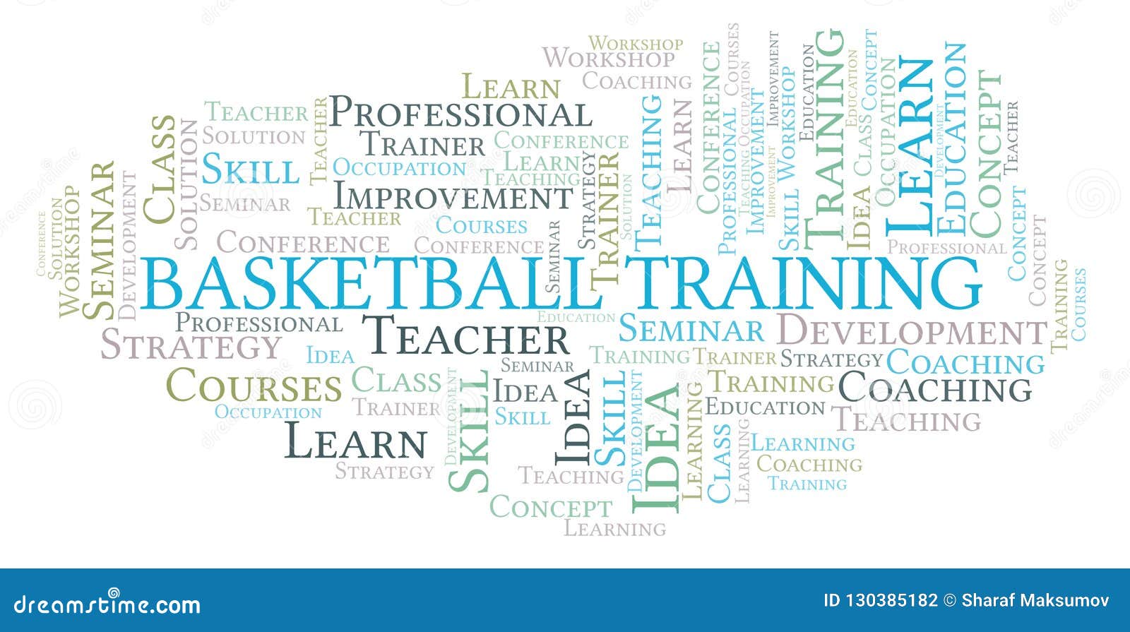 Basketball Training Word Cloud. Stock Illustration - Illustration of ...