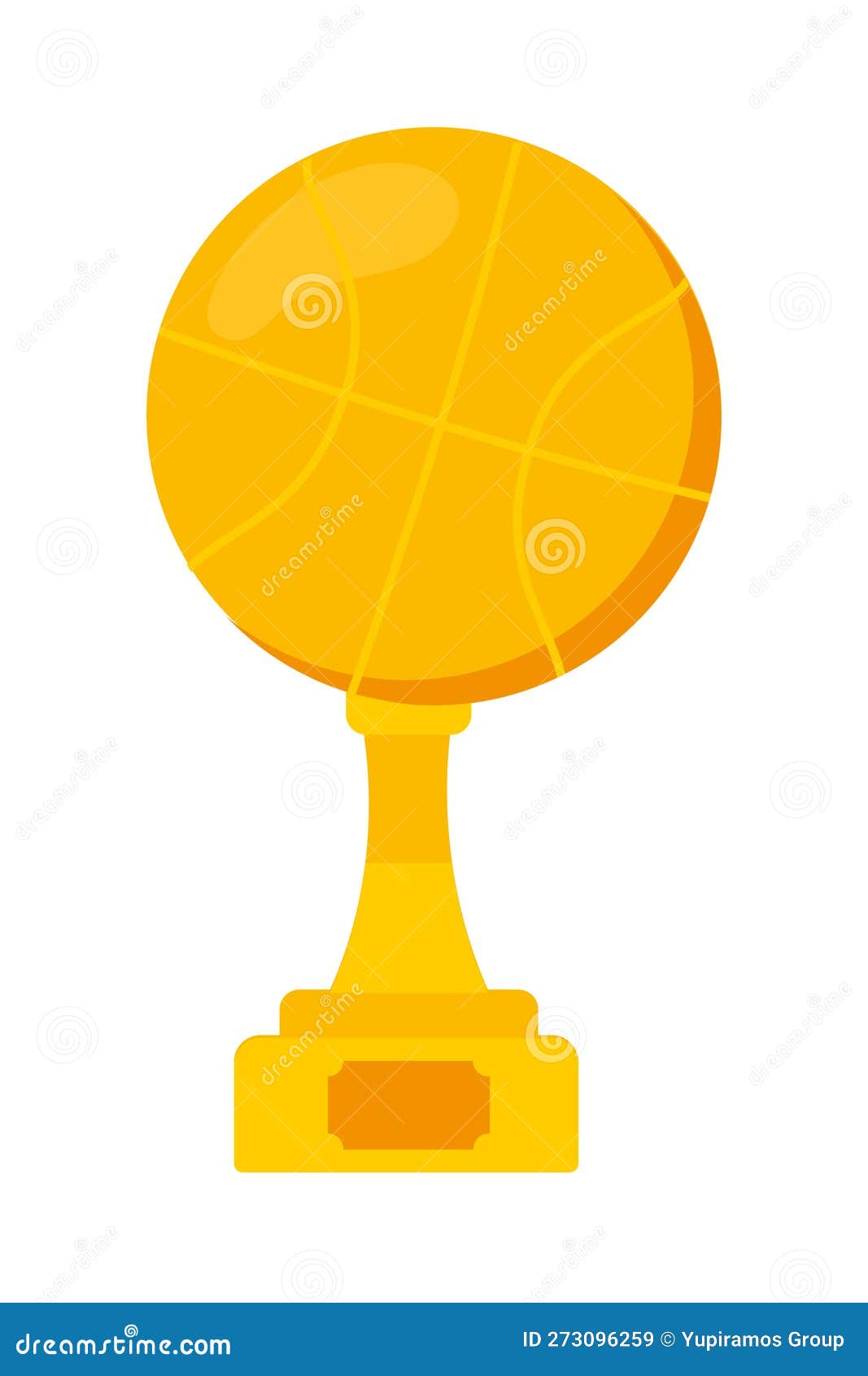 Basketball trophy icon stock vector. Illustration of sport - 273096259