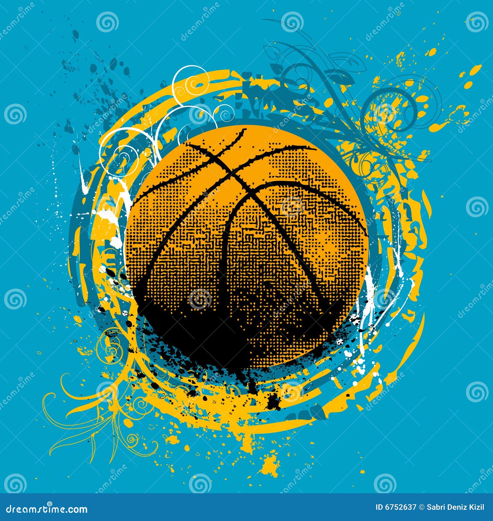 Basketball vector stock vector. Illustration of basketball - 6752637
