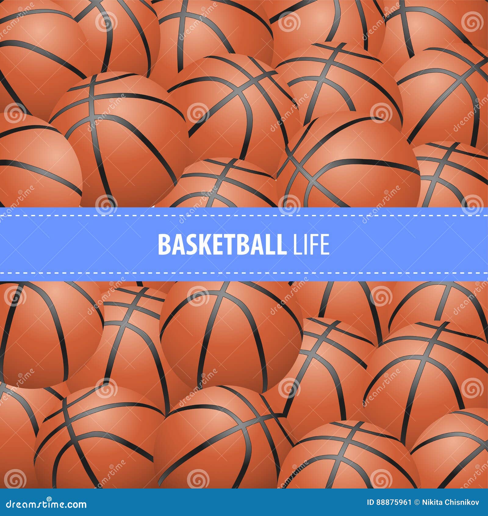 Basketball Vector Background Stock Vector - Illustration of ball ...
