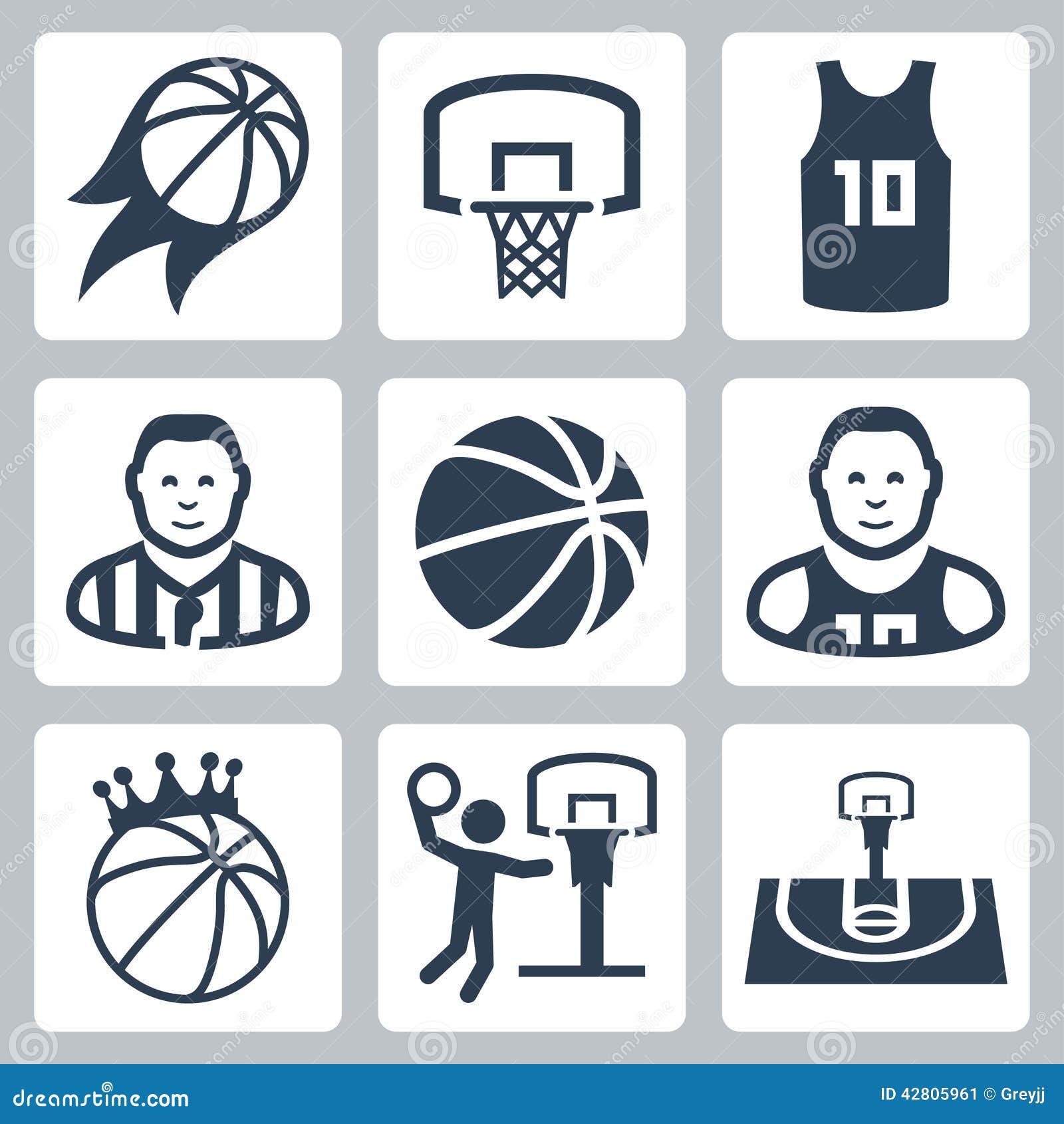 Basketball vector icons stock vector. Illustration of male - 42805961