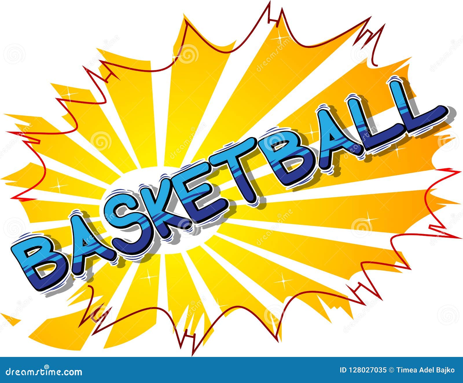 Basketball - Comic Book Style Phrase. Stock Illustration - Illustration ...
