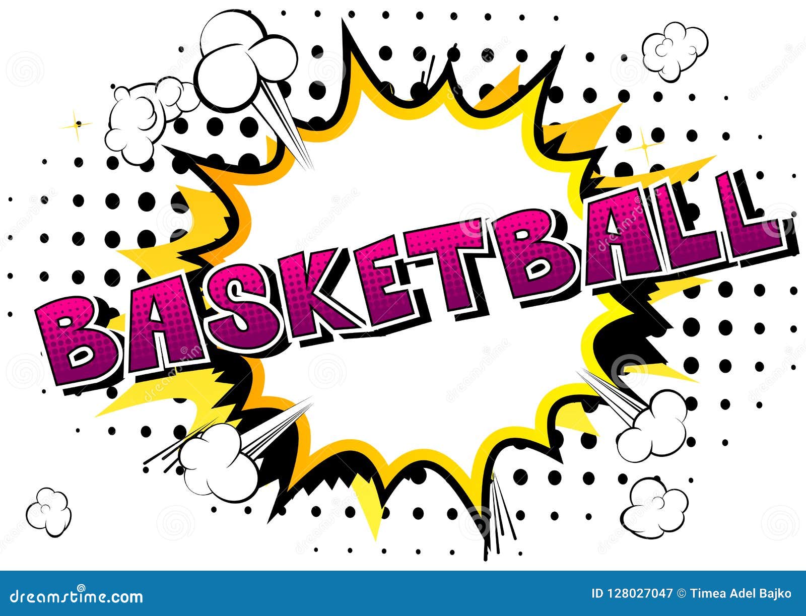 Basketball - Comic Book Style Phrase. Stock Illustration - Illustration ...
