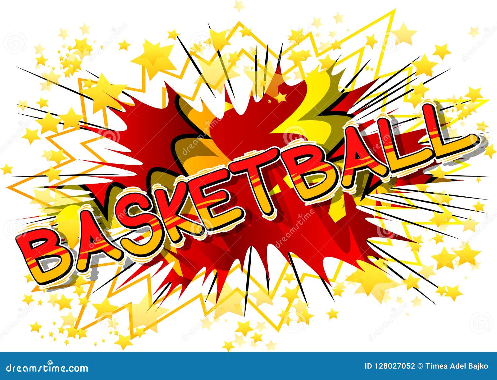 Basketball - Comic Book Style Phrase. Stock Illustration - Illustration ...