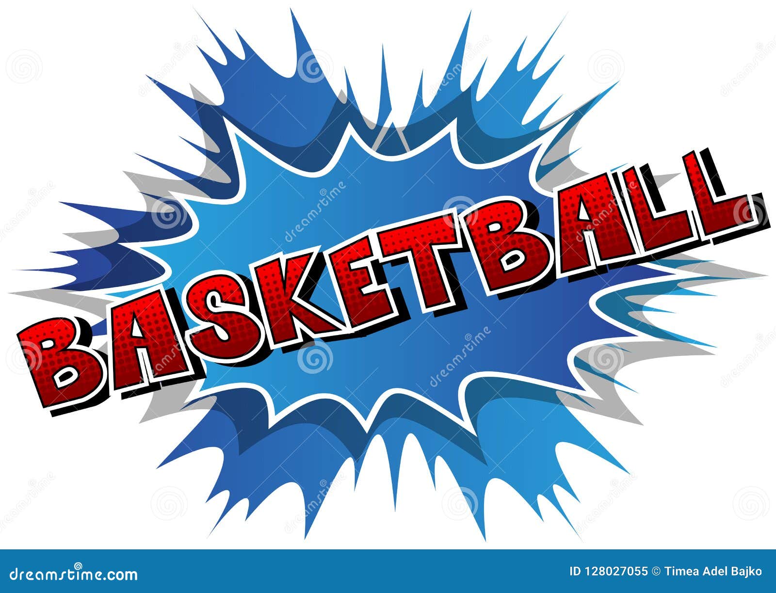 Basketball - Comic Book Style Phrase. Stock Illustration - Illustration ...