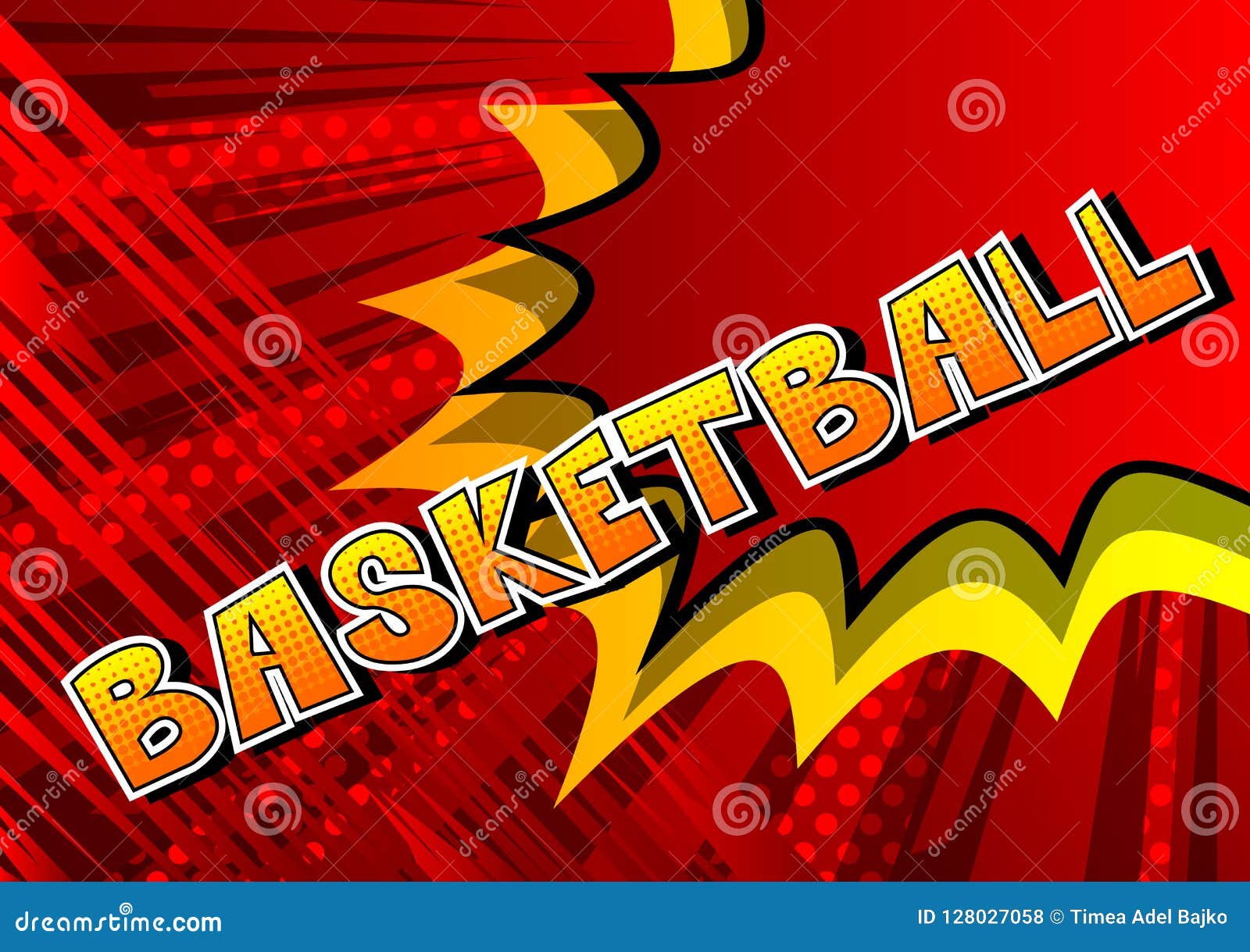 Basketball - Comic Book Style Phrase. Stock Illustration - Illustration ...
