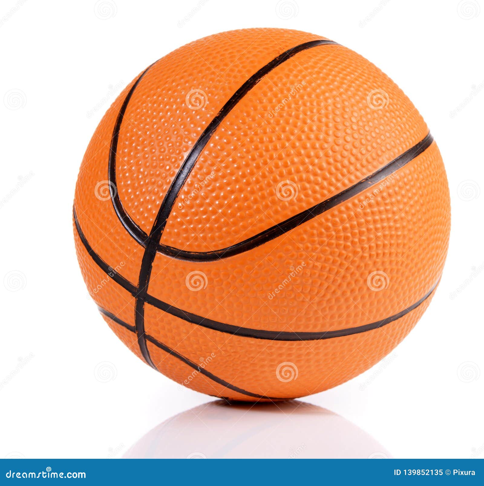 Basketball on White Background Stock Image - Image of sports, sport ...