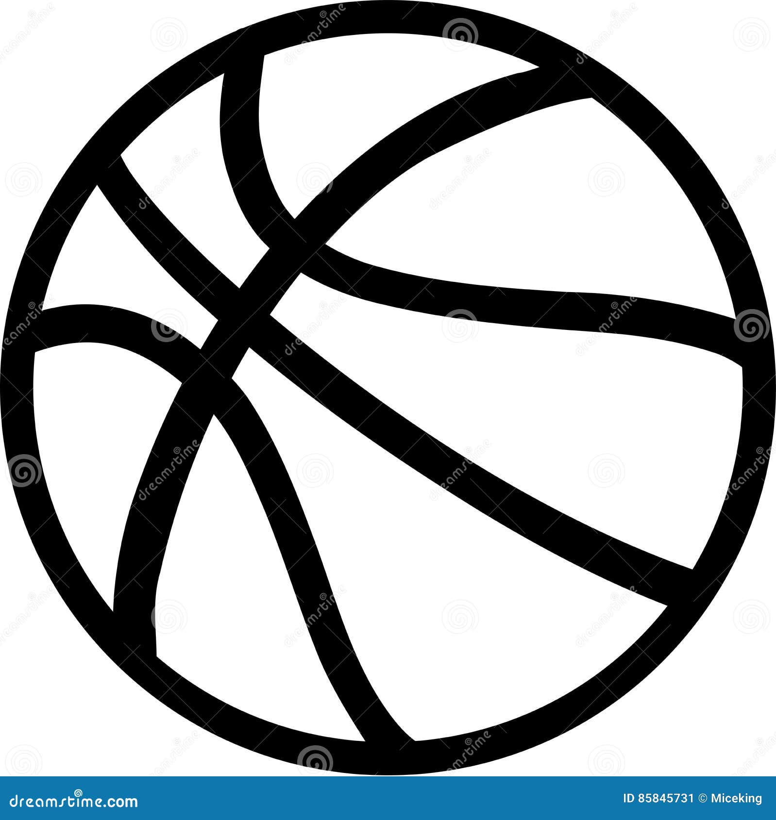 Basketball on White Background Stock Vector - Illustration of white ...
