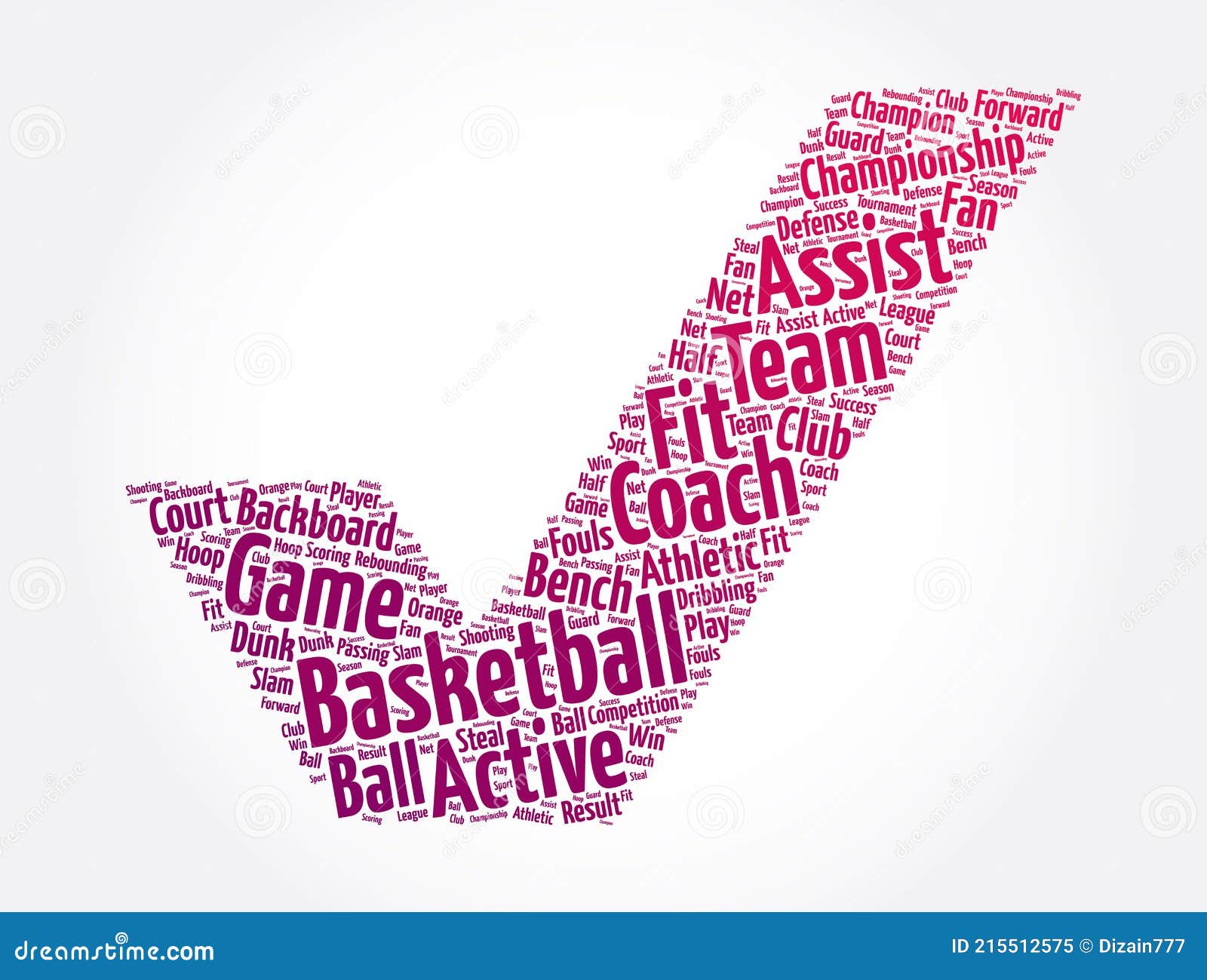 Basketball Word Cloud Collage, Sport Concept Background Stock ...
