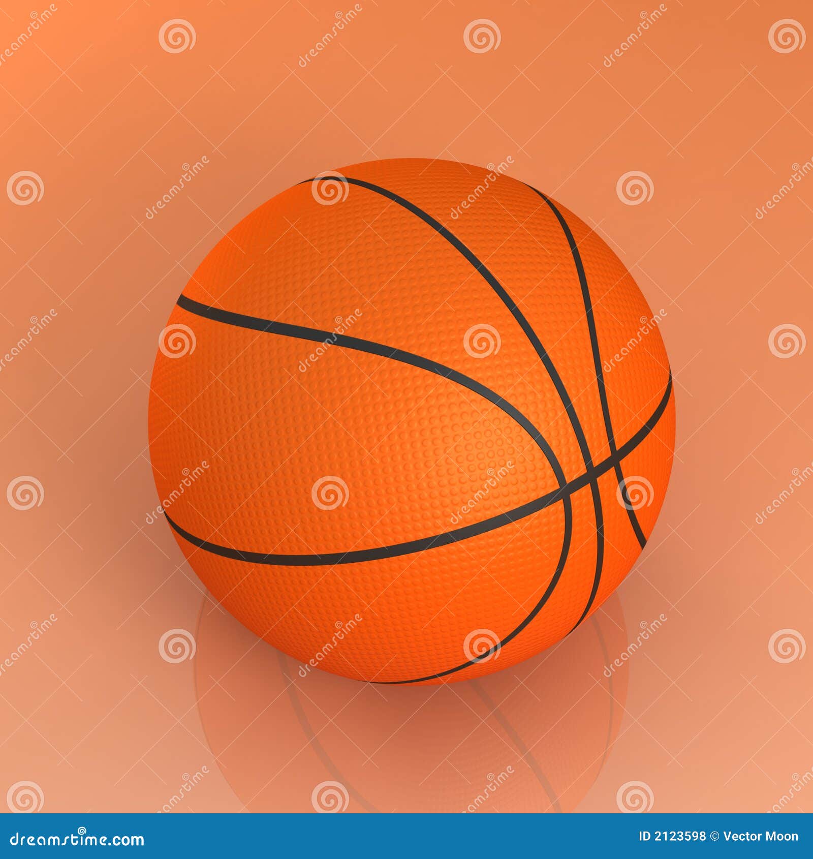 Basketballball Lokalisiert Bild. Bild: 2123598