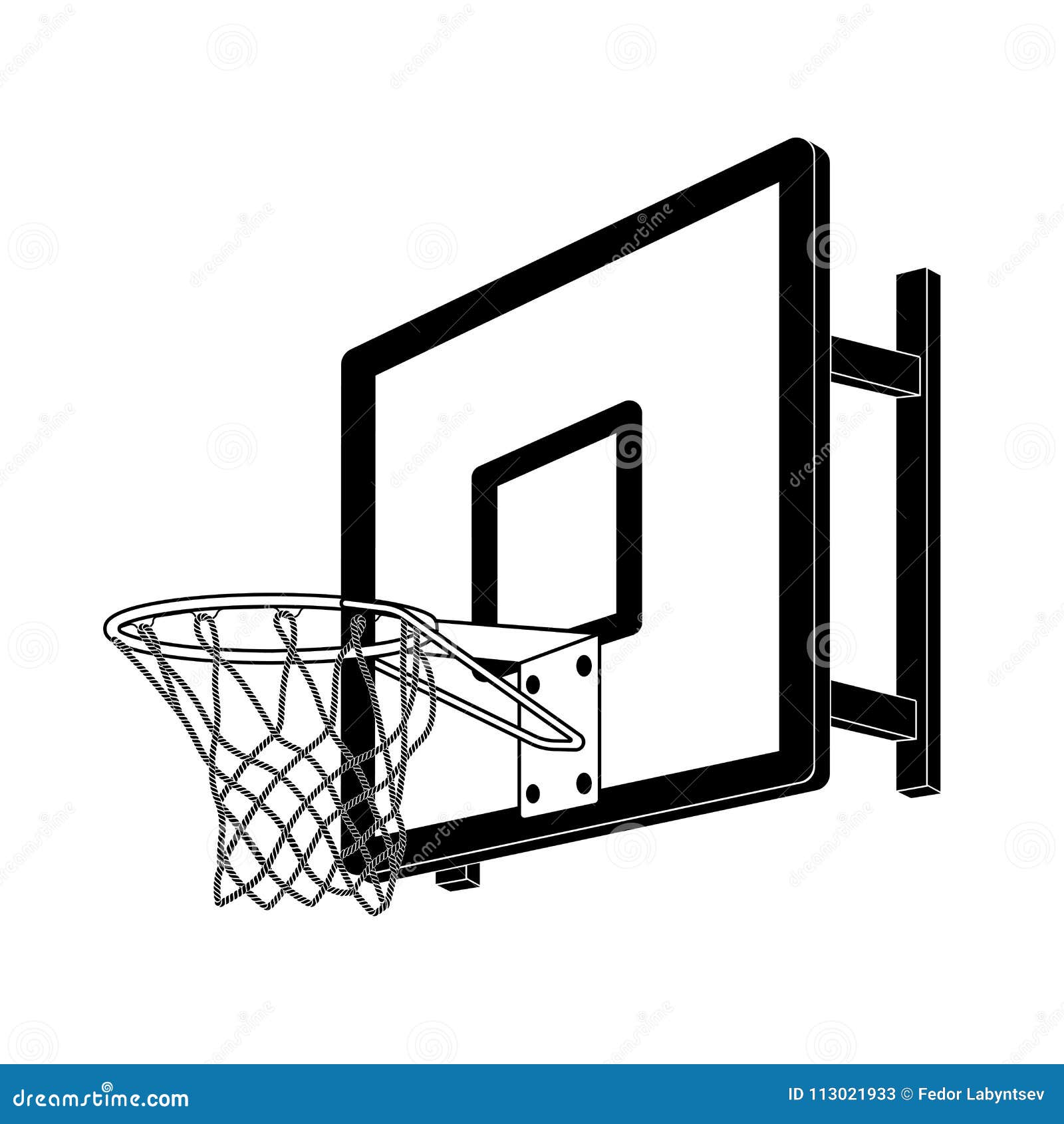 Basketballringillustration vektor abbildung. Illustration von ...