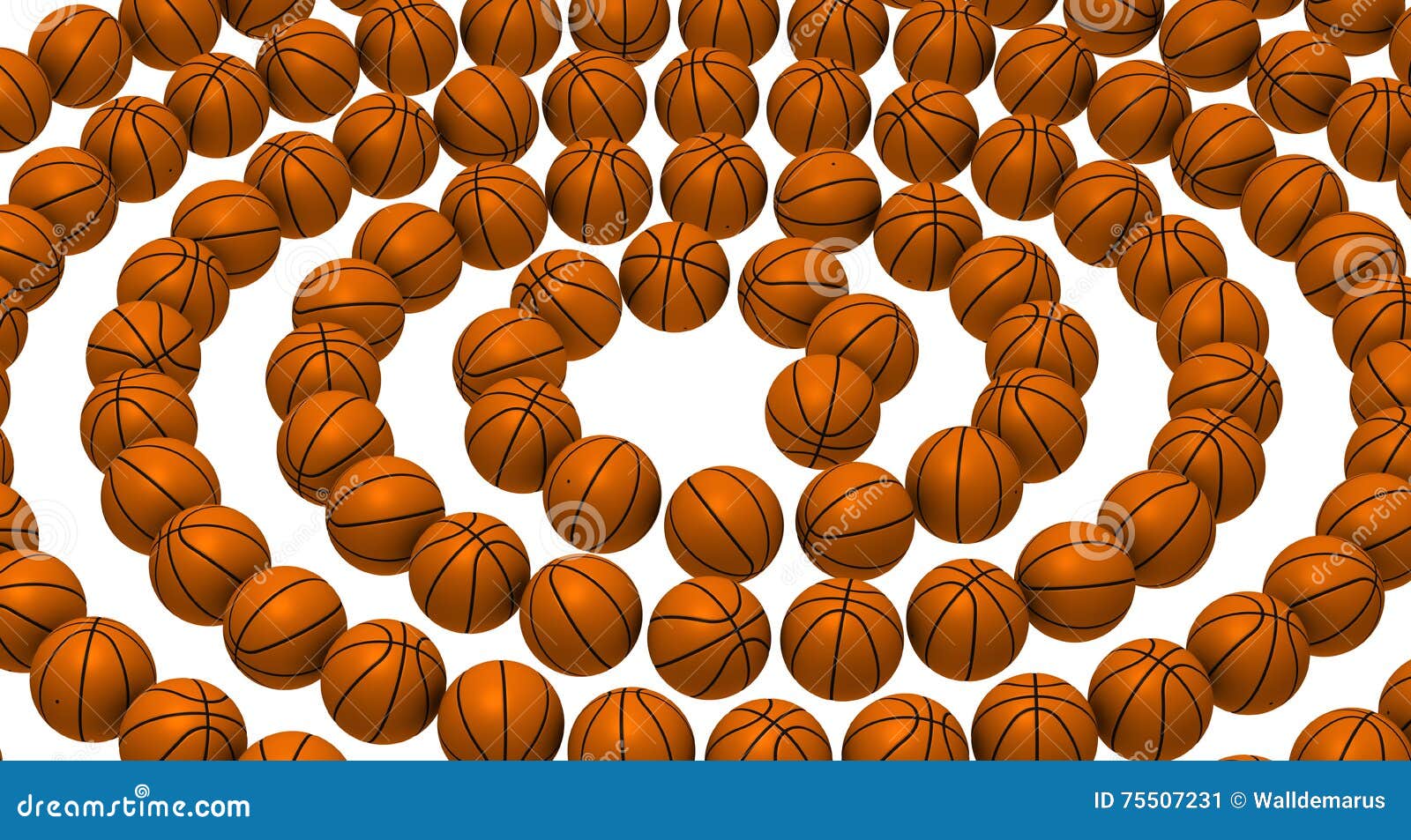 Basketballs Stacked Pyramid Stock Illustration | CartoonDealer.com ...