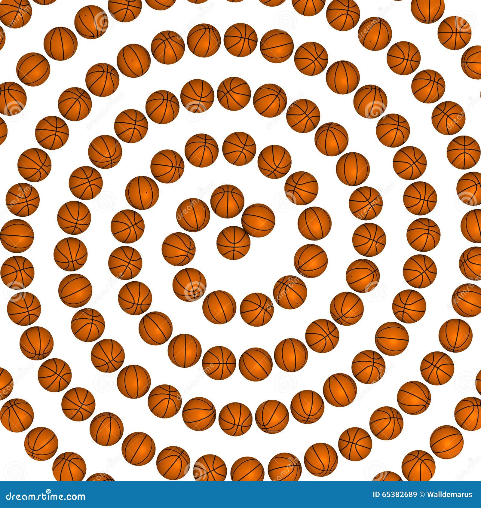 Basketballs Stacked Pyramid Stock Illustration | CartoonDealer.com ...