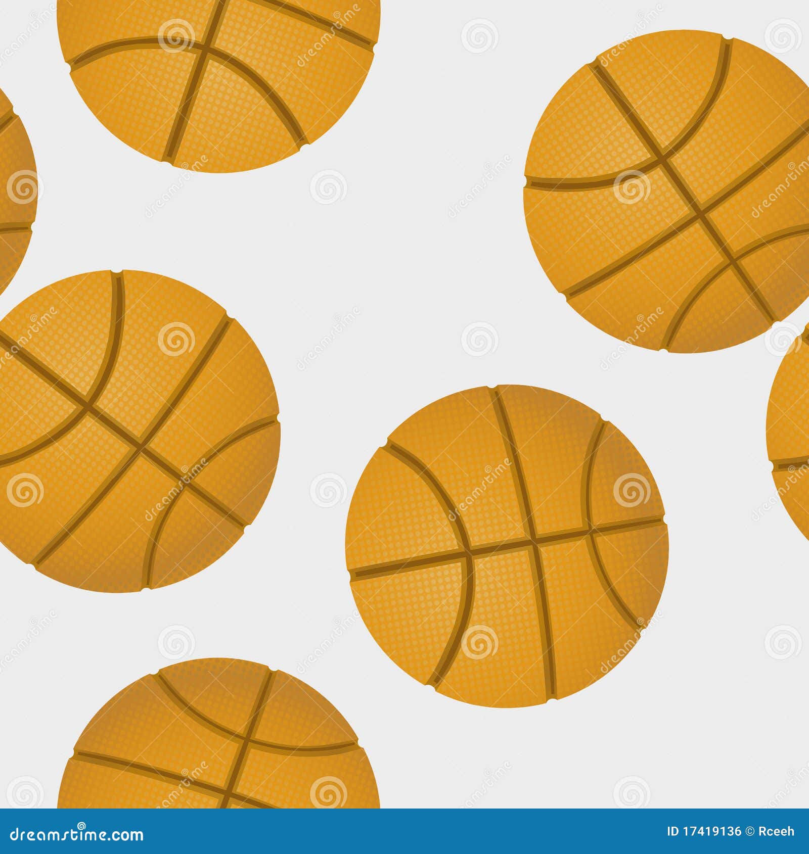 Basketballs pattern stock vector. Illustration of graphic - 17419136