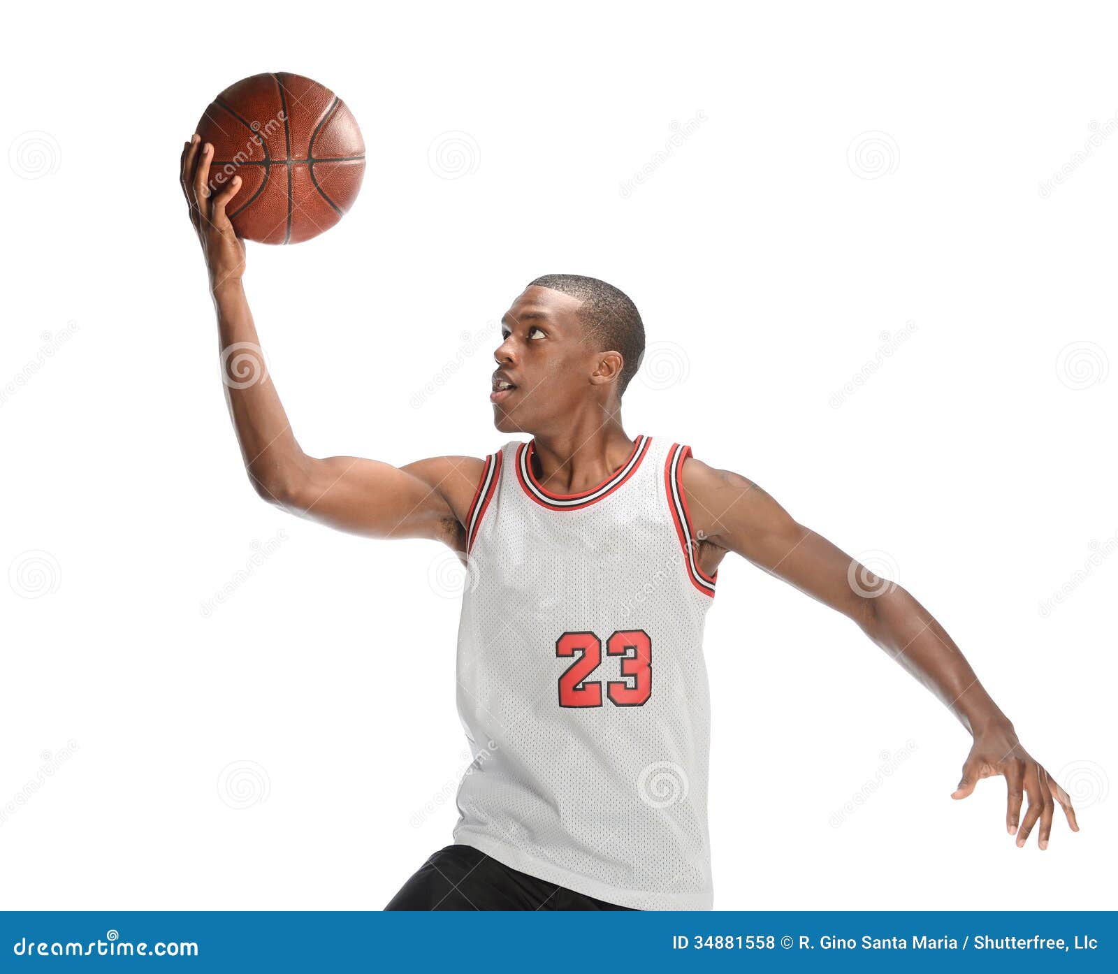 Basketbalspeler Het Springen Stock Foto - Image of atleet, jong: 34881558