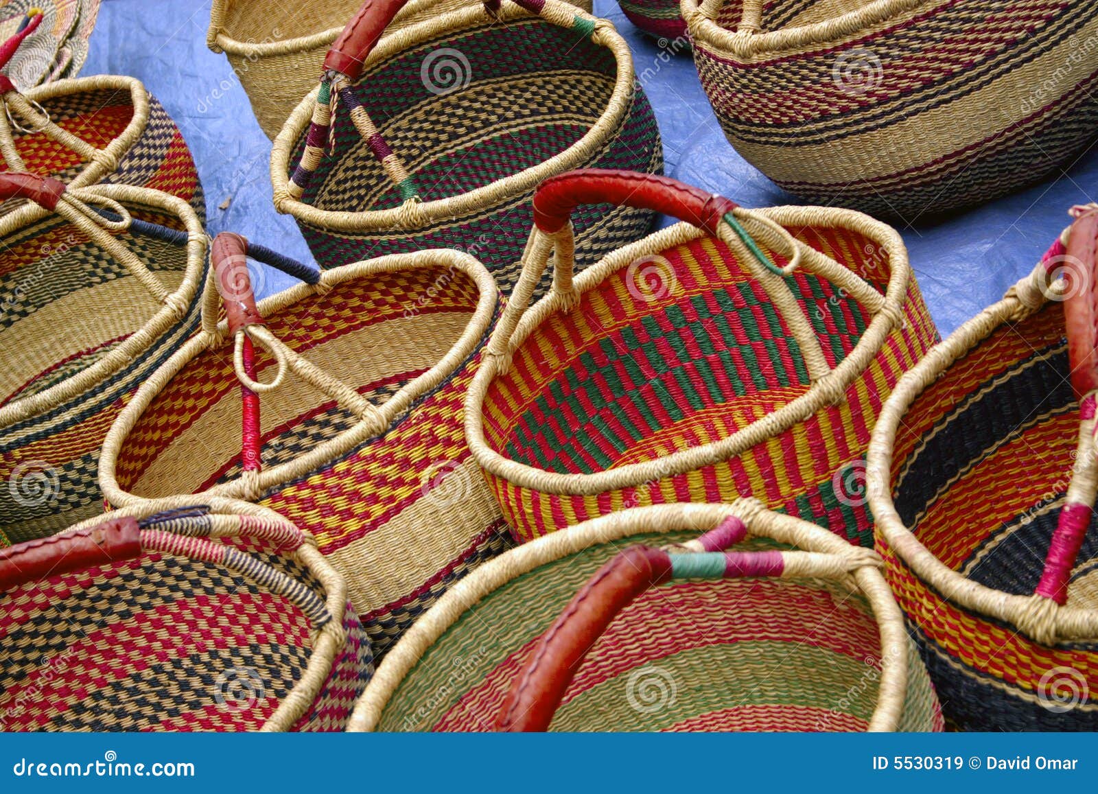 Baskets stock image. Image of cane, sell, shopping, carry - 5530319