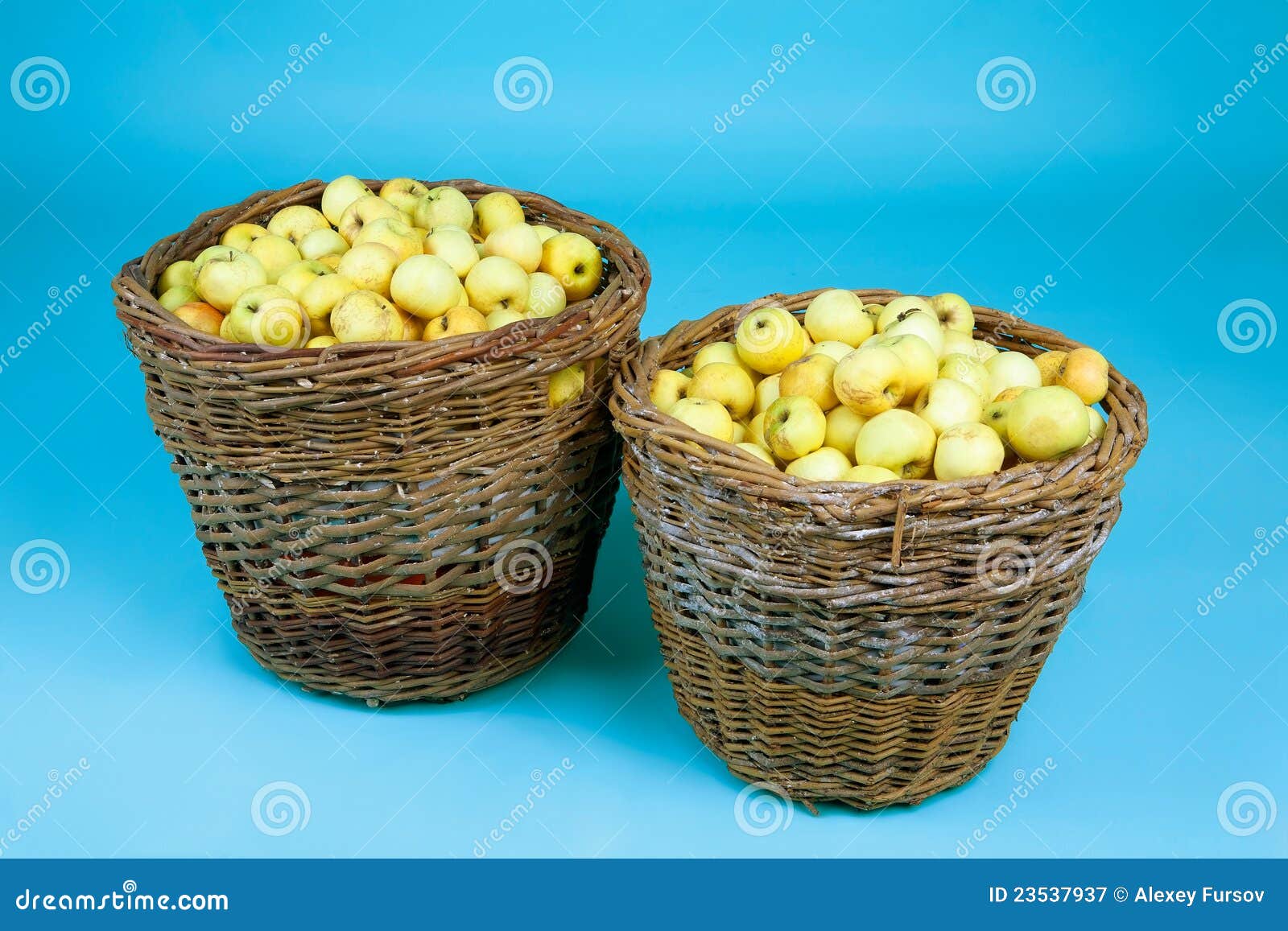 Baskets with apples stock image. Image of fresh, vegetarian - 23537937