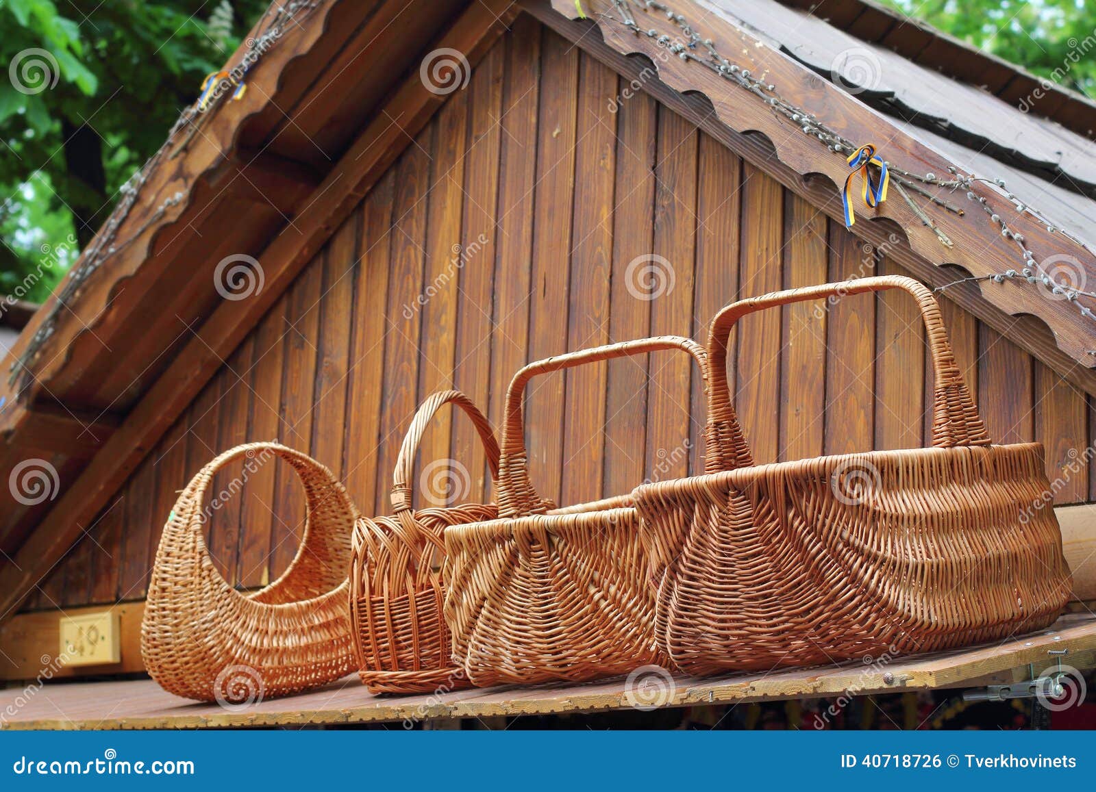 Baskets stock photo. Image of goods, bazaar, selling - 40718726