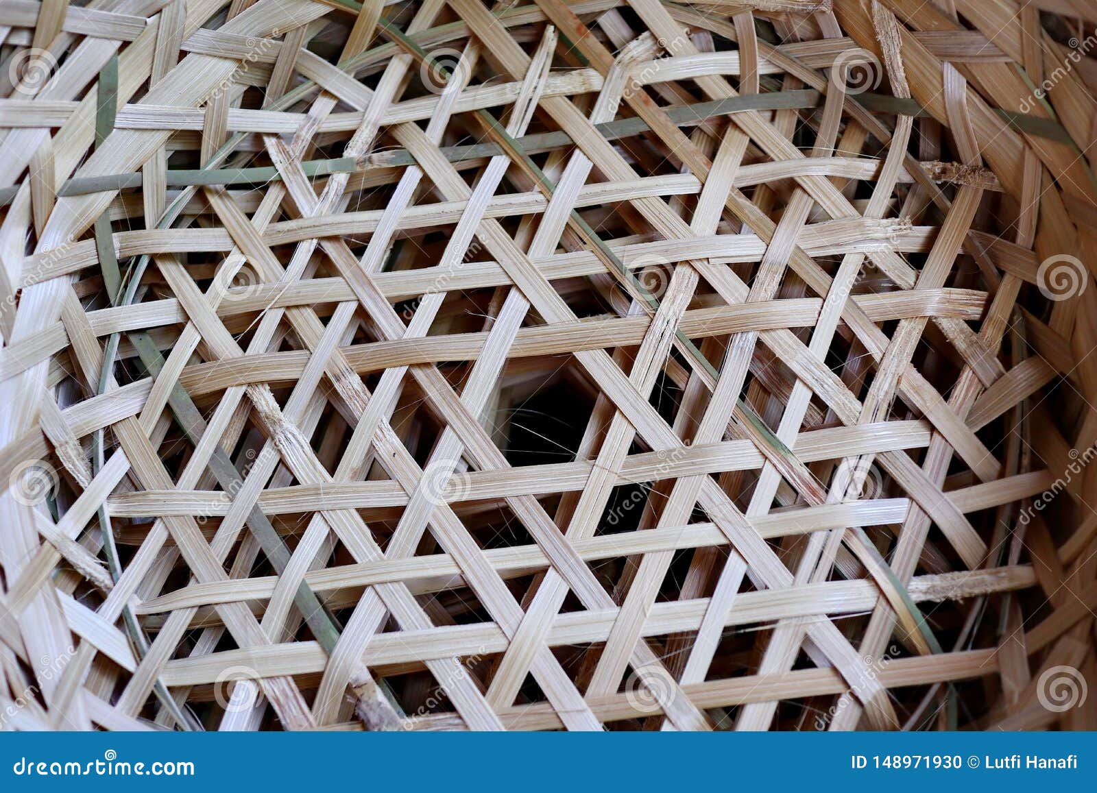 Bamboo Basket for Fish Containers Stock Photo - Image of containers ...