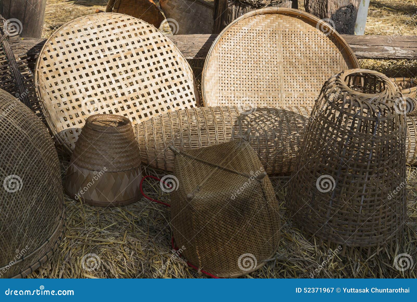 Basketwork Handmade from Nature Stock Image - Image of design, basket ...