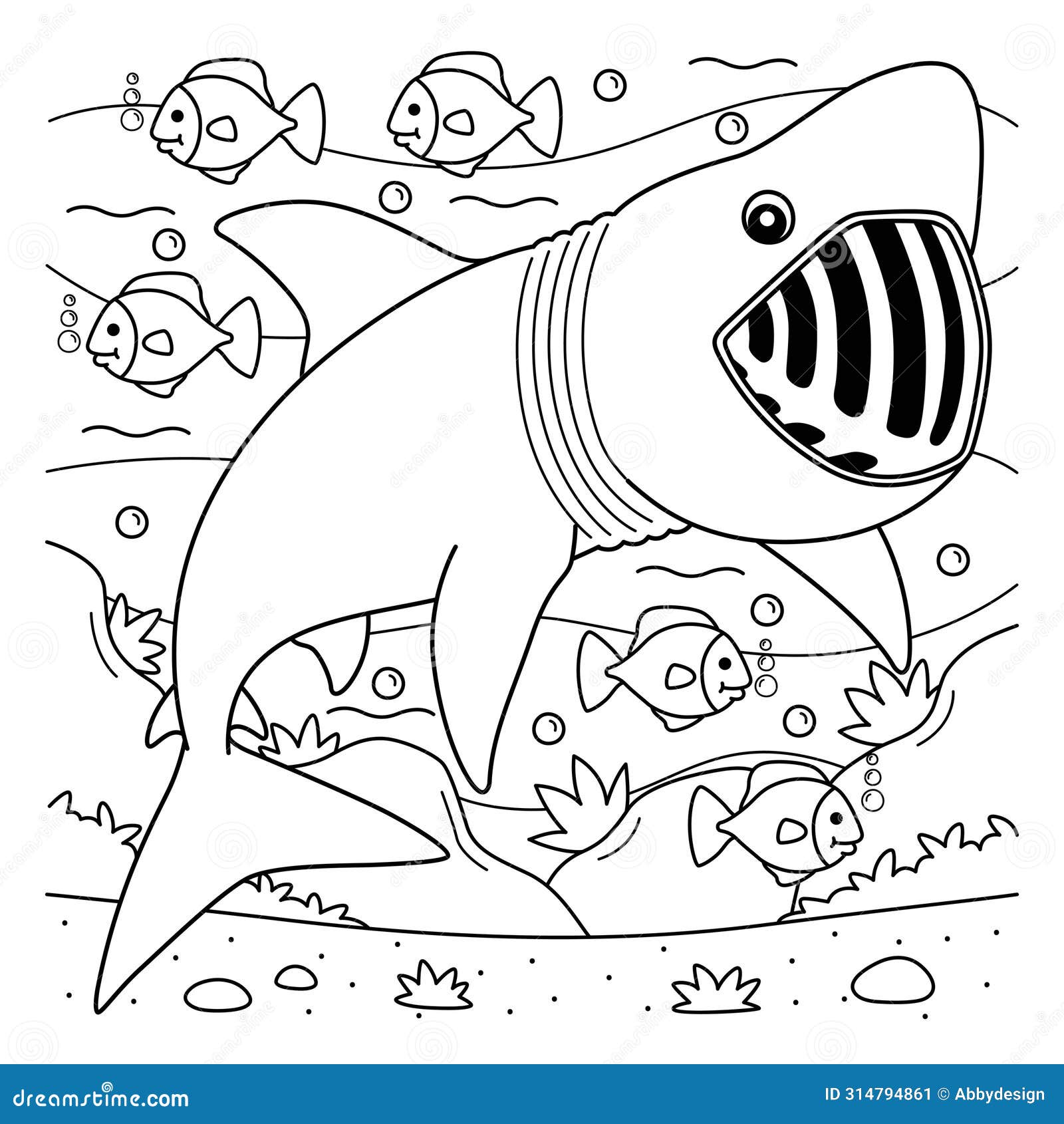 Basking Shark Coloring Page For Kids Cartoon Vector | CartoonDealer.com ... Basking Shark Coloring Page For Kids Cartoon Vector | CartoonDealer.com ...