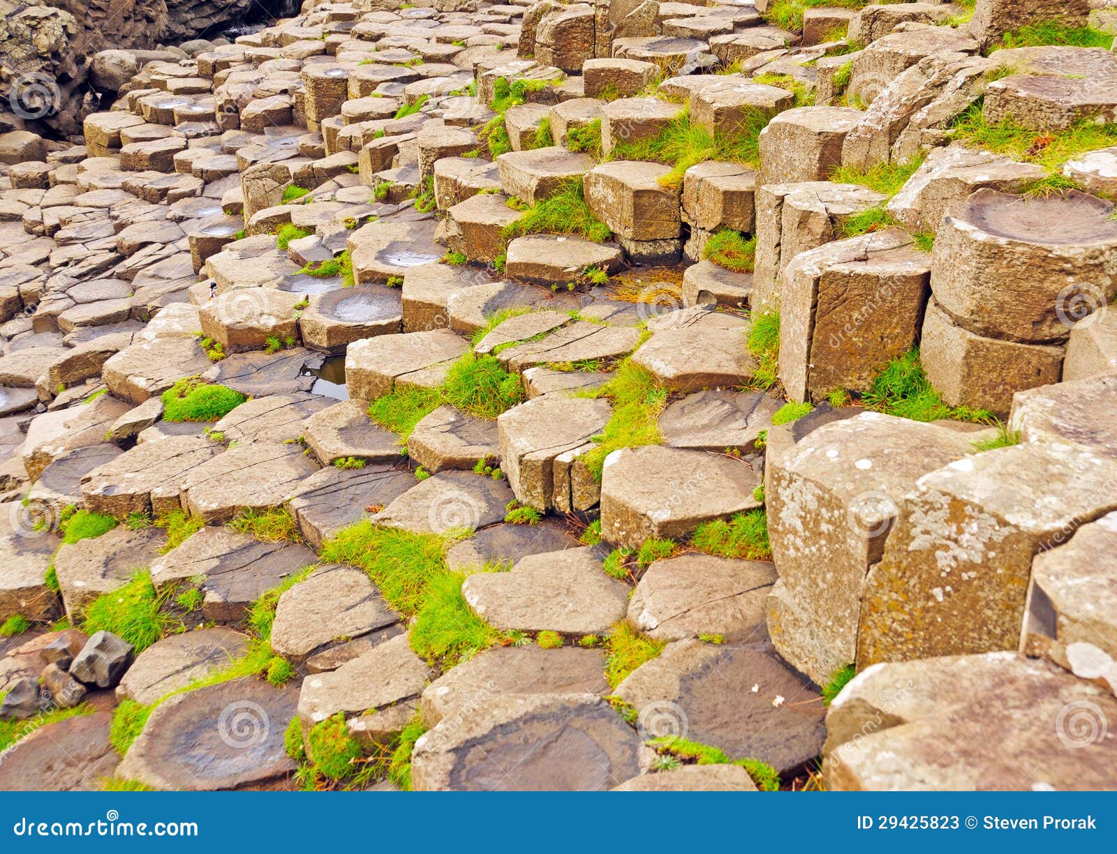 Baslatic Column Details in a Natural Rock Formation Stock Image - Image ...