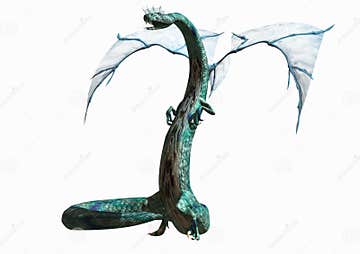 Baslisk dragon stock illustration. Illustration of lethal - 10236838