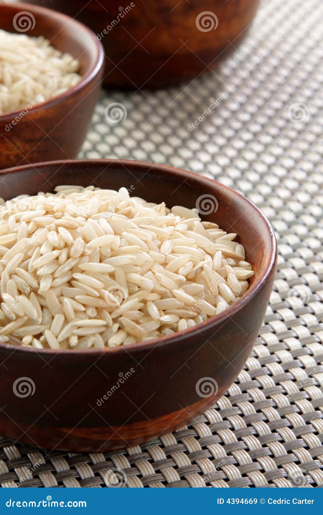 Basmati rice bowls stock image. Image of agriculture, healthy - 4394669