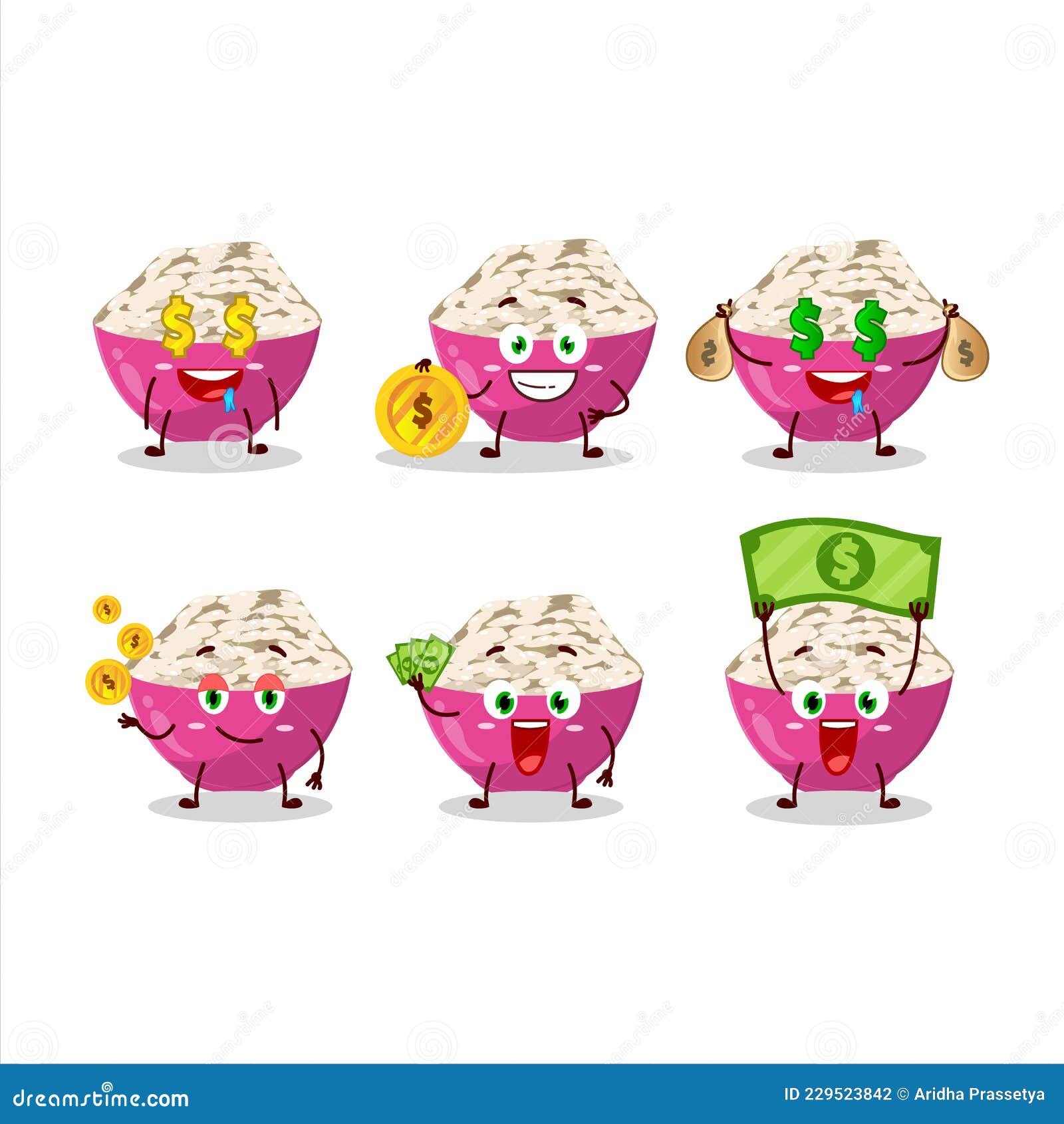 Money Eye Cereal Box Isolated With The Cartoons Vector Illustration