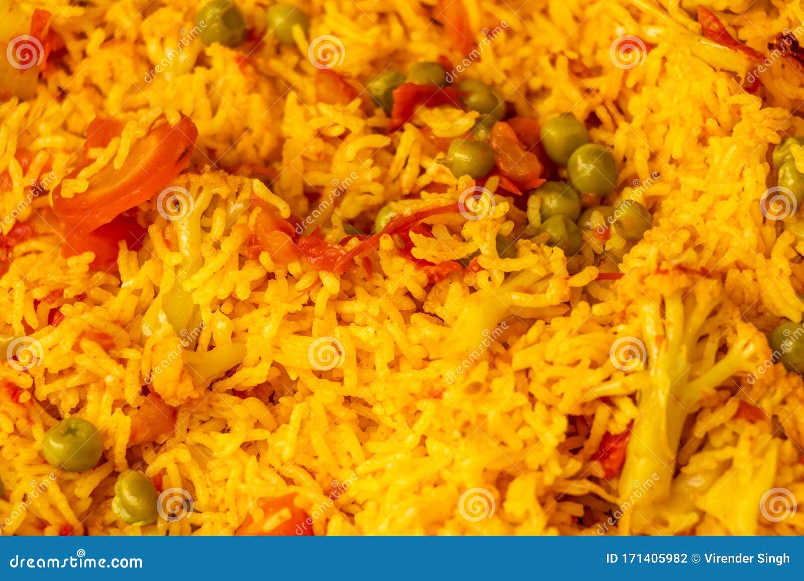 Basmati Rice Vegetable Pulao Stock Photo - Image of meal, mixed: 171405982
