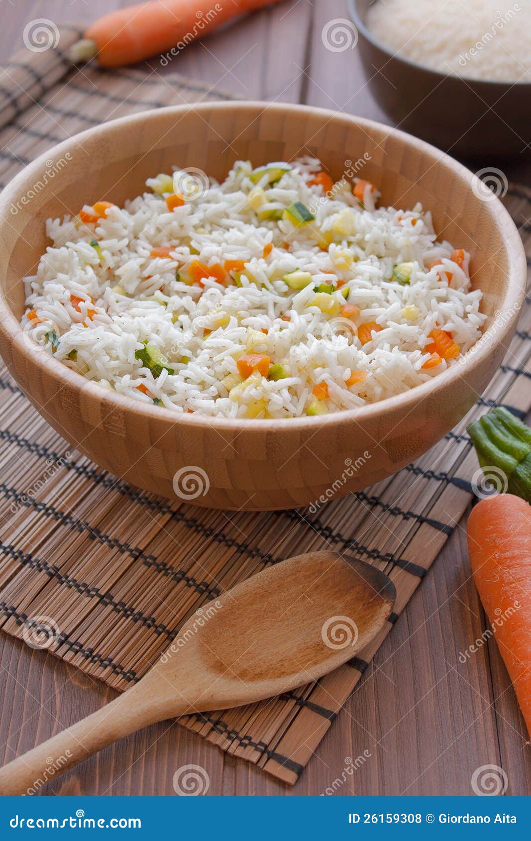 Basmati Rice with veggies stock photo. Image of veggies - 26159308