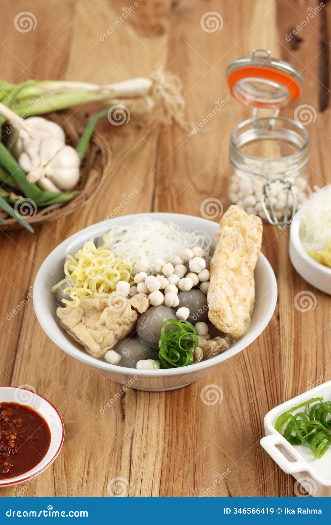 Baso Aci, Tapioca Meatballs Traditional Food from West Java Stock Image ...