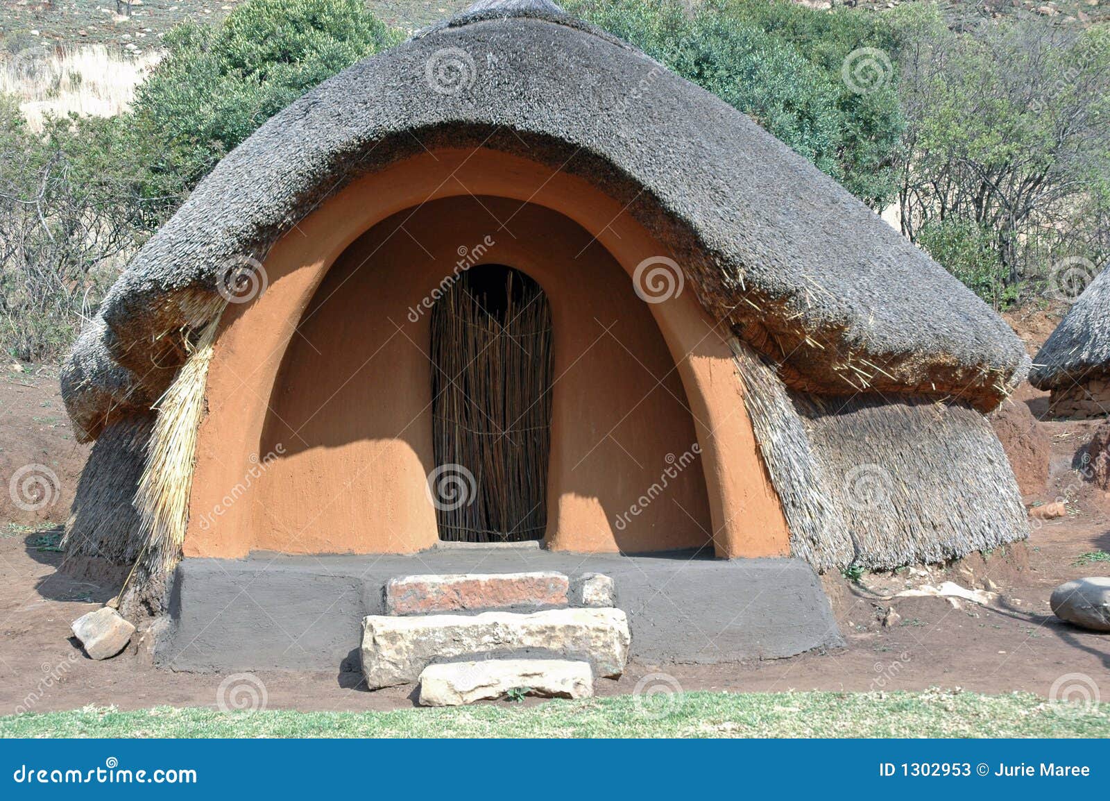 Basotho Hut. stock image. Image of building, history, tribe - 1302953