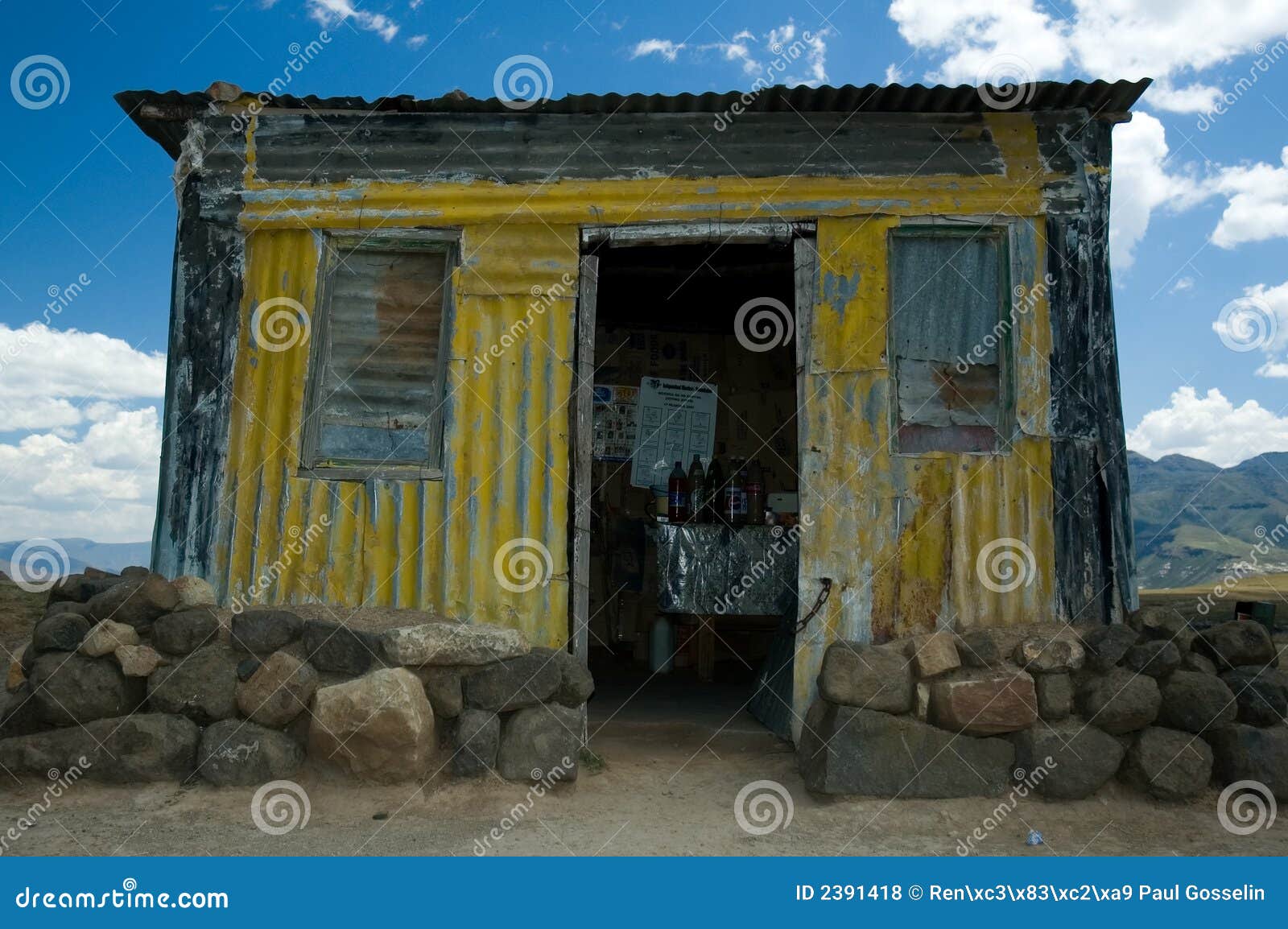 Basotho Iron hut stock photo. Image of basotho, special - 2391418