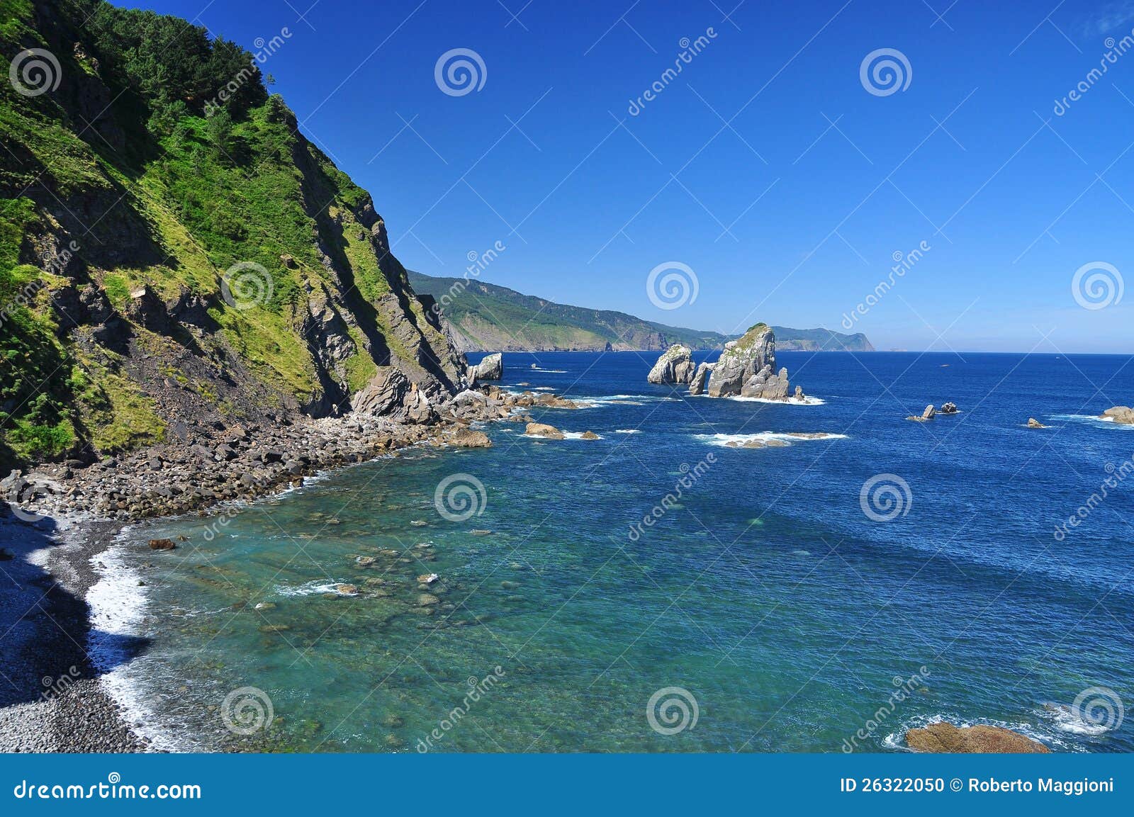 Basque Atlantic Coast. Euskadi, Spain Stock Photo - Image of euskadi ...