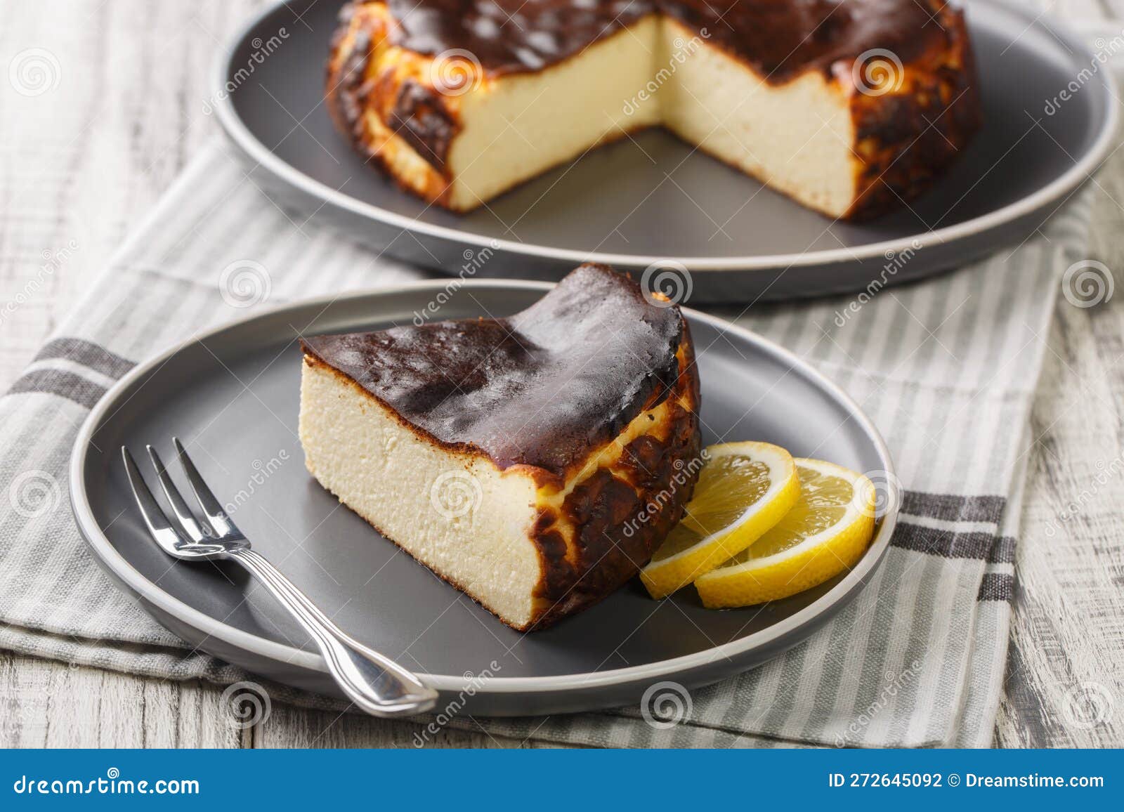 Basque Cheesecake with a Creamy Center and a Deeply Caramelized Crust ...