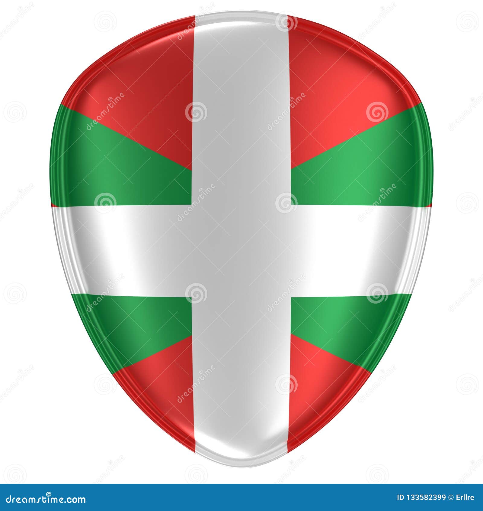 Basque Country flag icon stock illustration. Illustration of sign ...