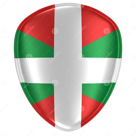 Basque Country flag icon stock illustration. Illustration of sign ...