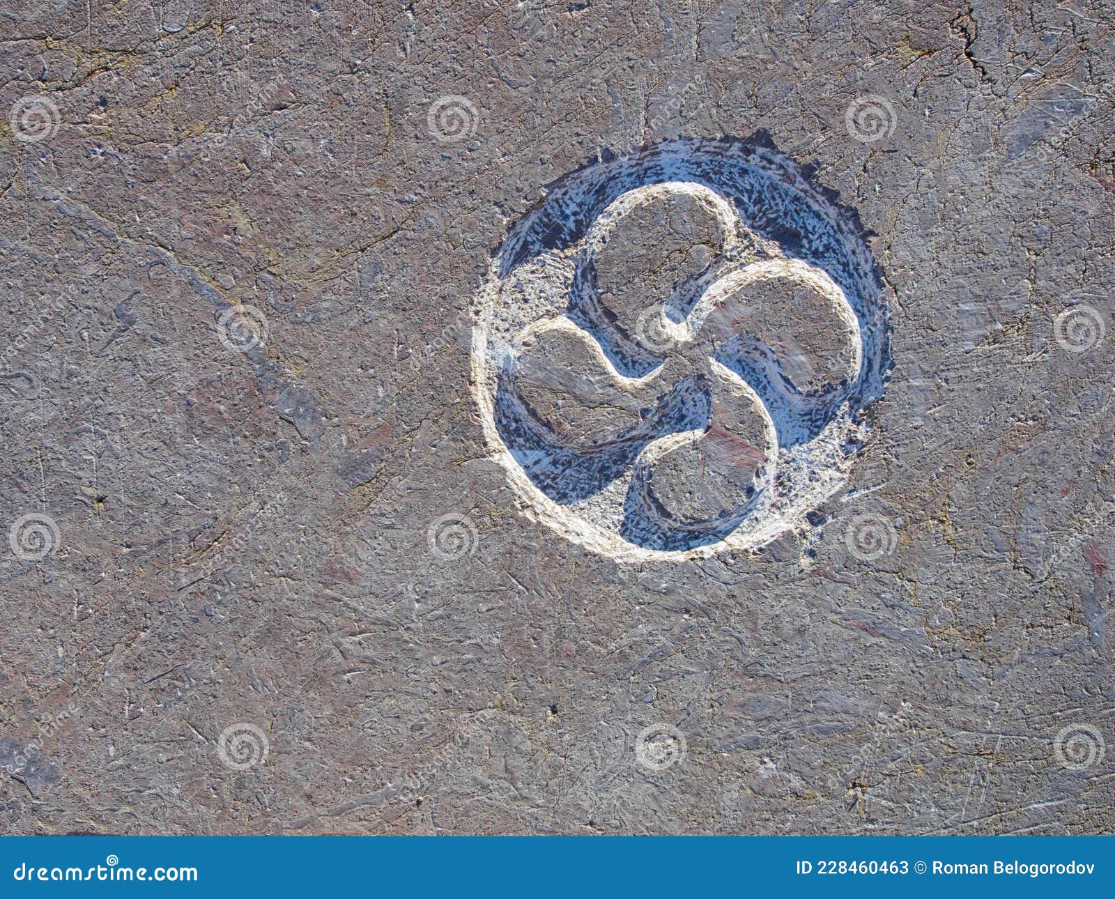 Basque cross or Lauburu stock image. Image of backgrounds - 228460463