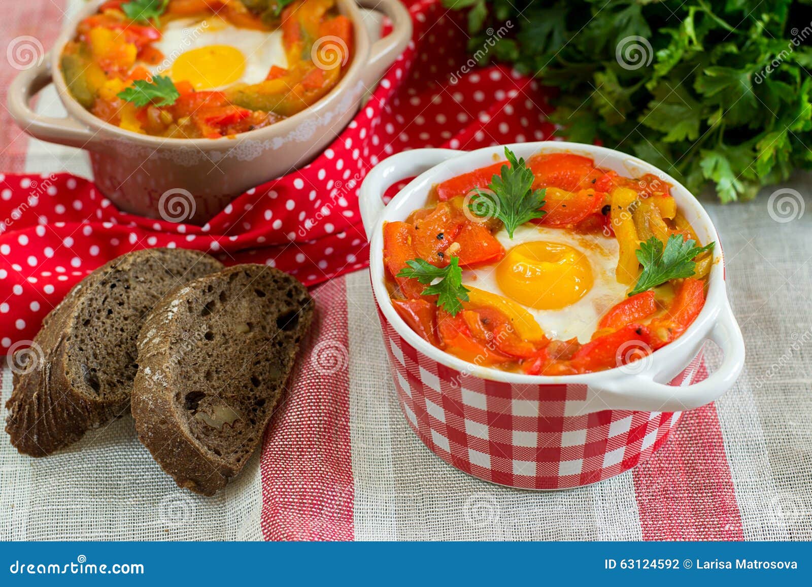 Basque Dish Piperade with Peppers and Tomatoes Stock Photo - Image of ...