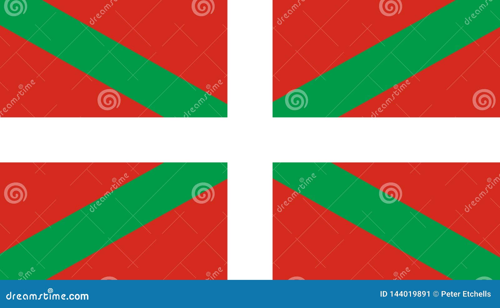 Basque flag stock vector. Illustration of nation, spain - 144019891