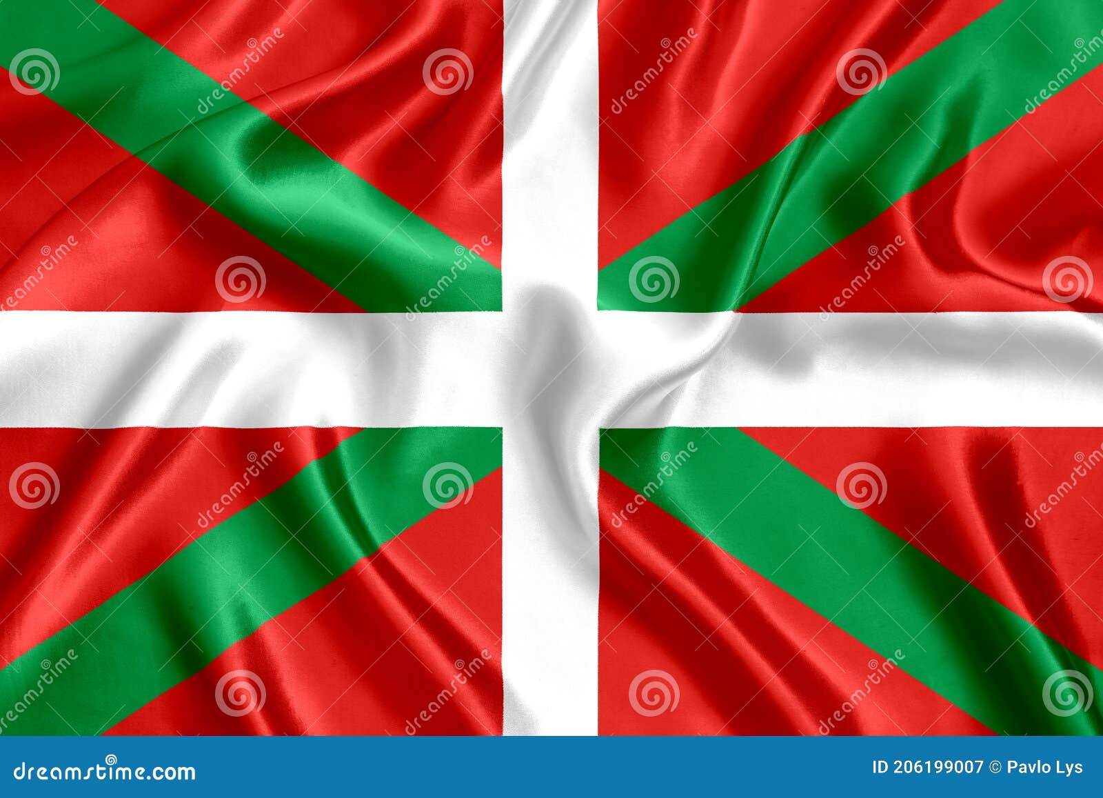 Basque Flag . Baskia, Autonomus Territory In Spain. Stock Photography ...