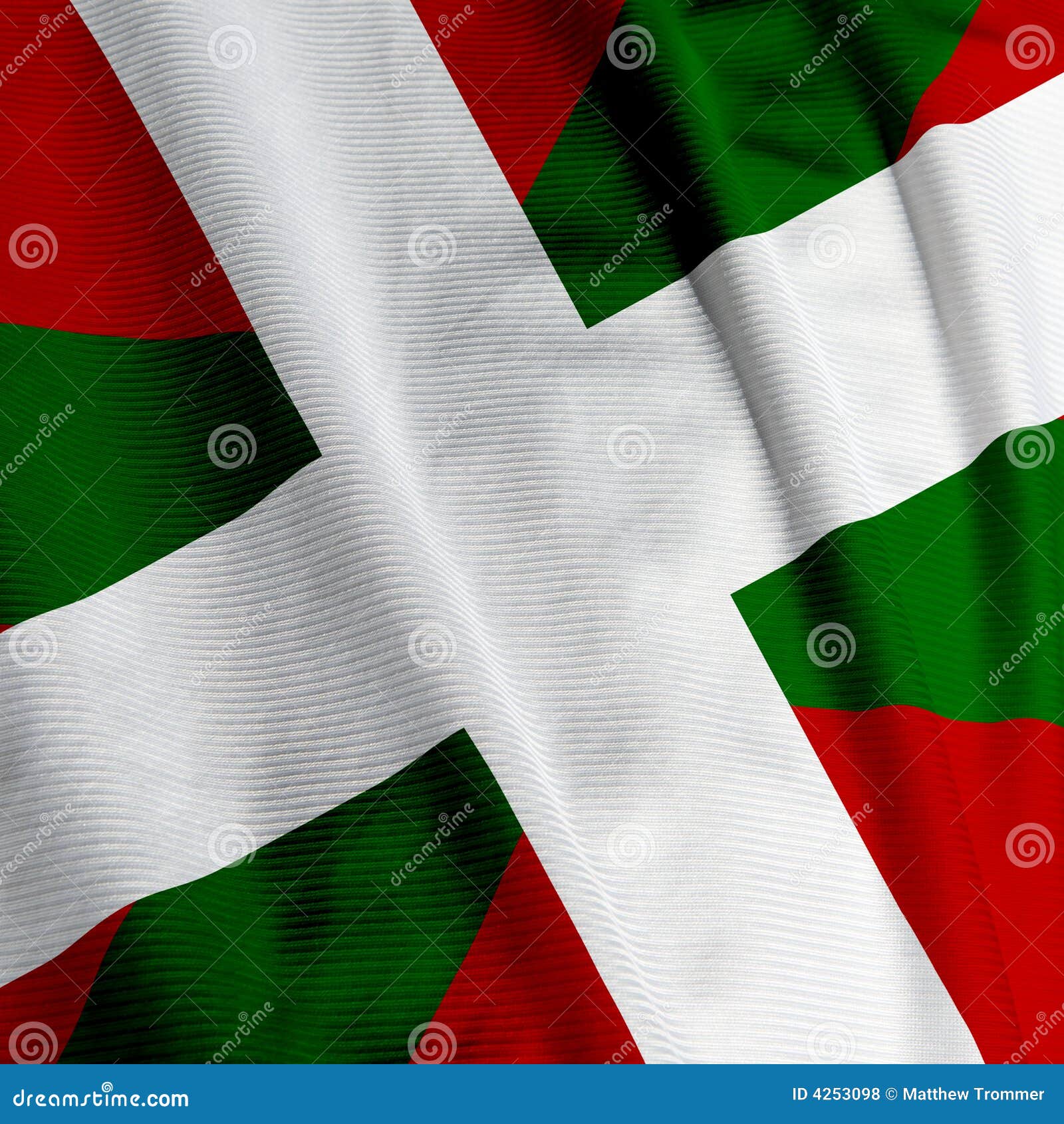 Basque Flag Closeup stock photo. Image of colour, symbol - 4253098